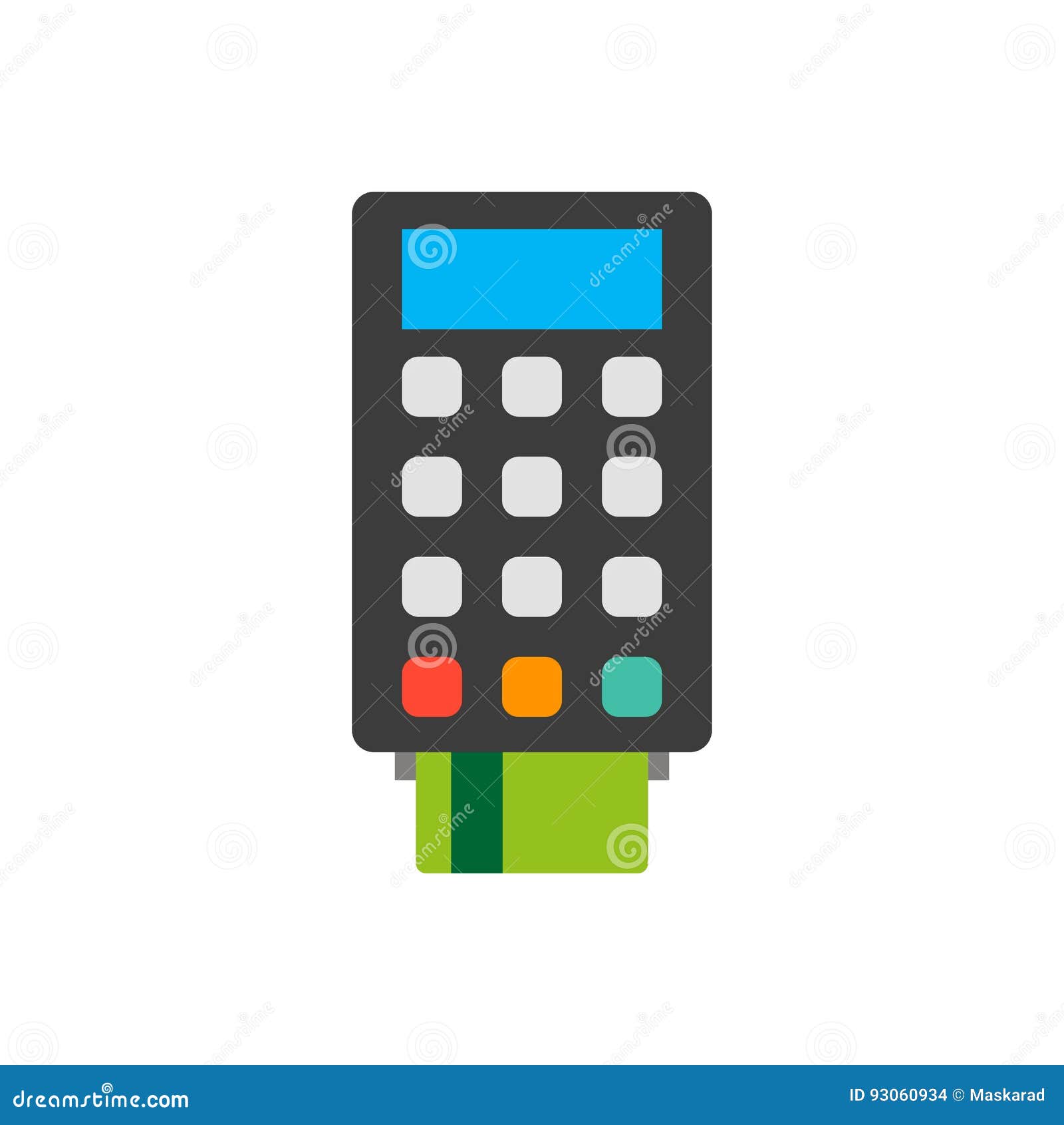 Icon: Terminal for Payment by Credit Card. . Stock Illustration ...