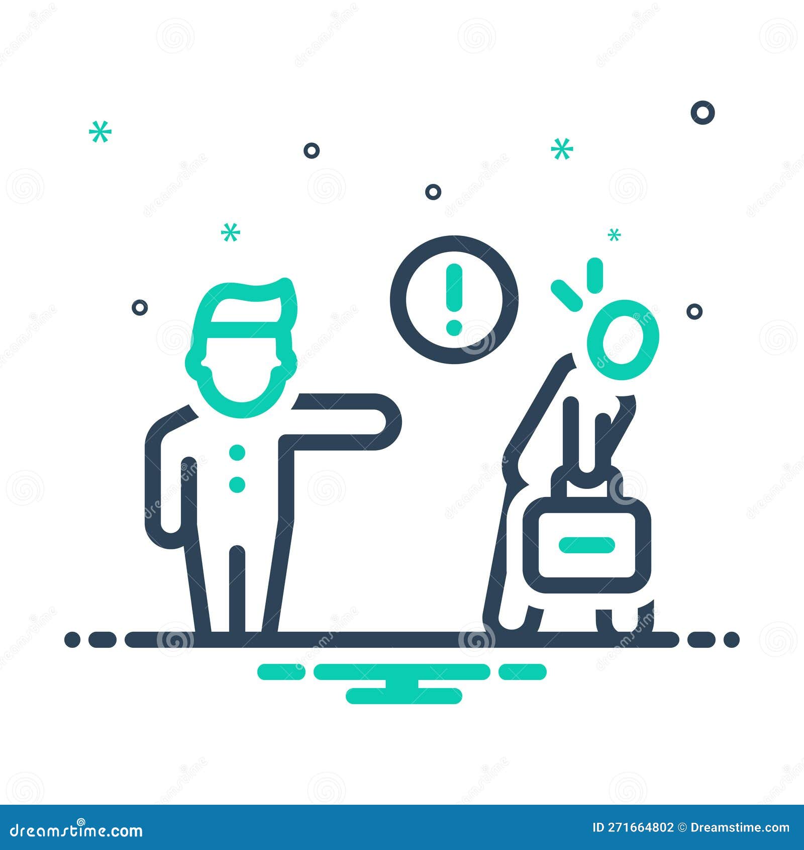 Mix Icon for Termination, Lay Off Job and Closure Stock Vector ...