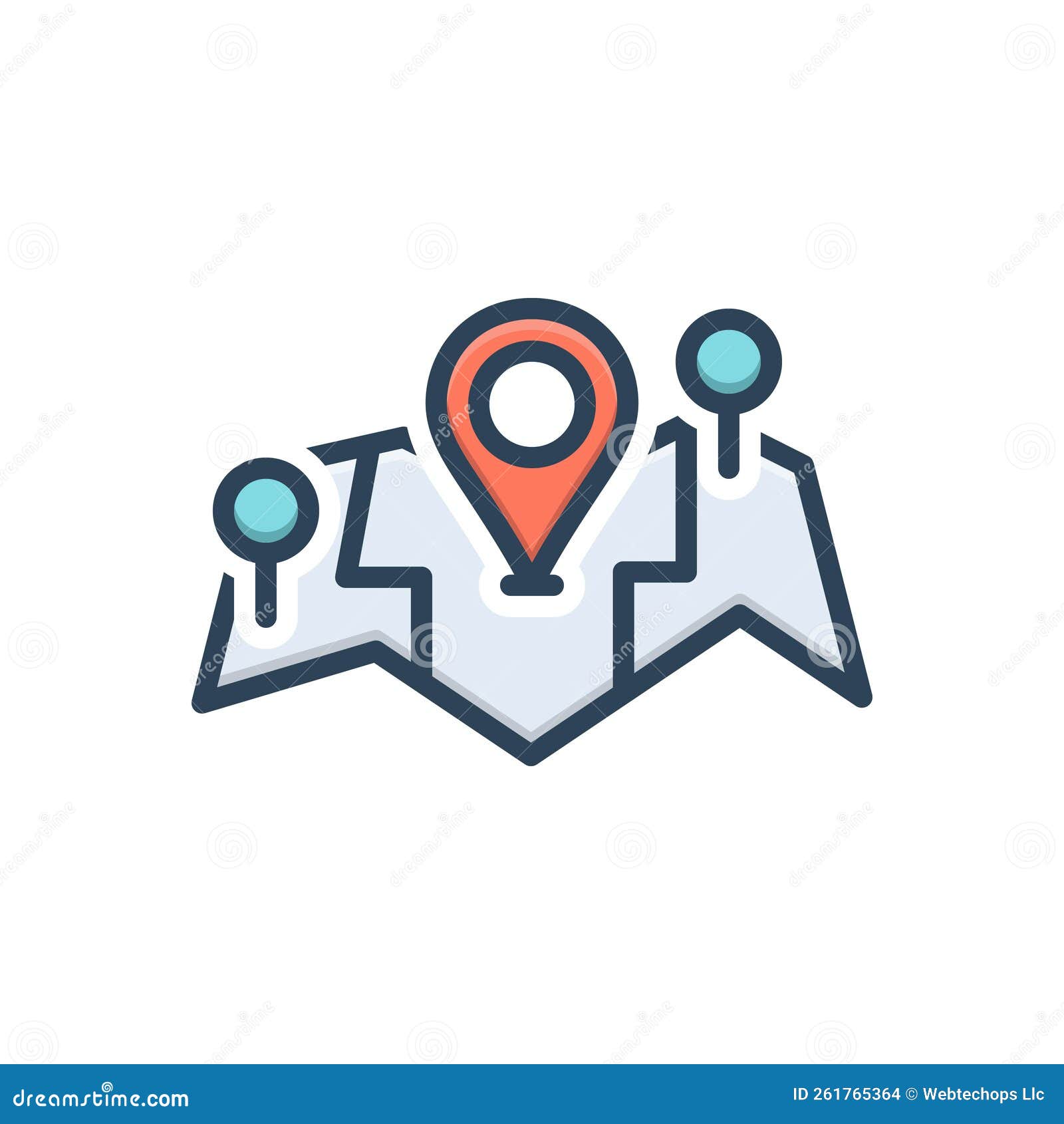 Color Illustration Icon for Territories, Area and Region Stock Vector ...