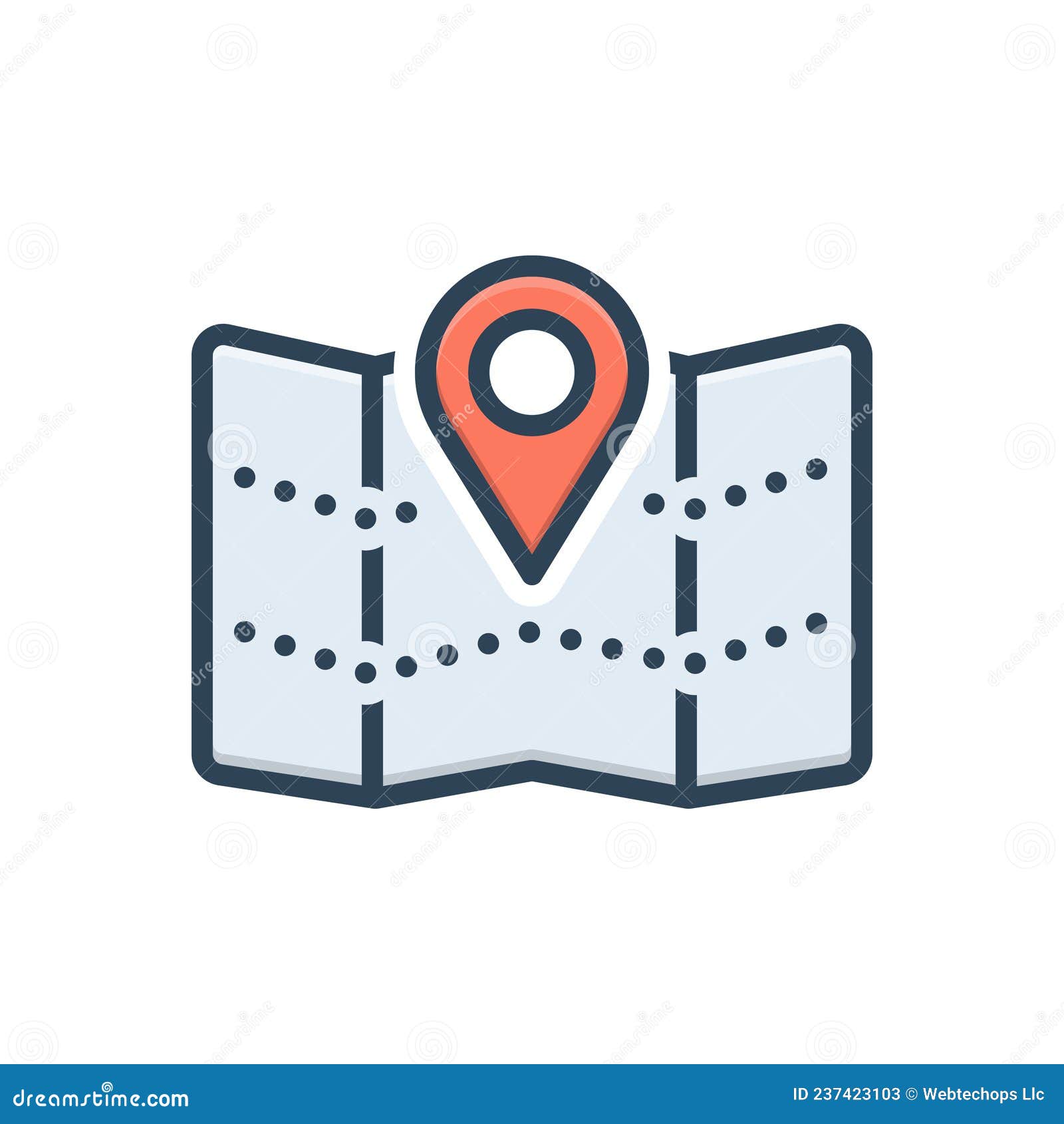 Color Illustration Icon for Territory, Realm and Locality Stock ...