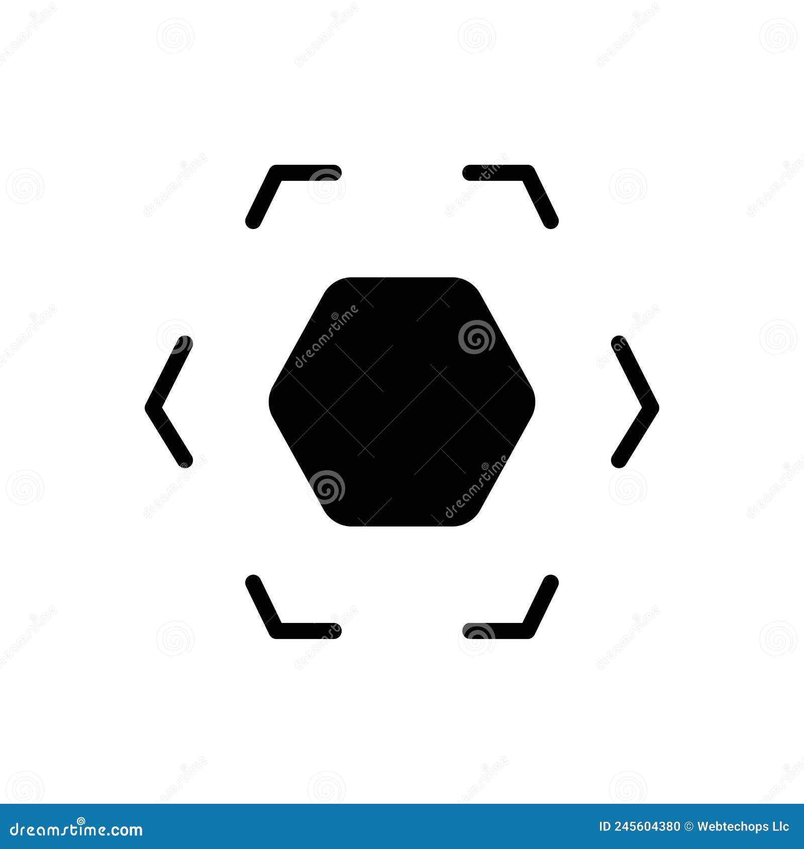 Black Solid Icon for Territory, Area and Domain Stock Vector ...