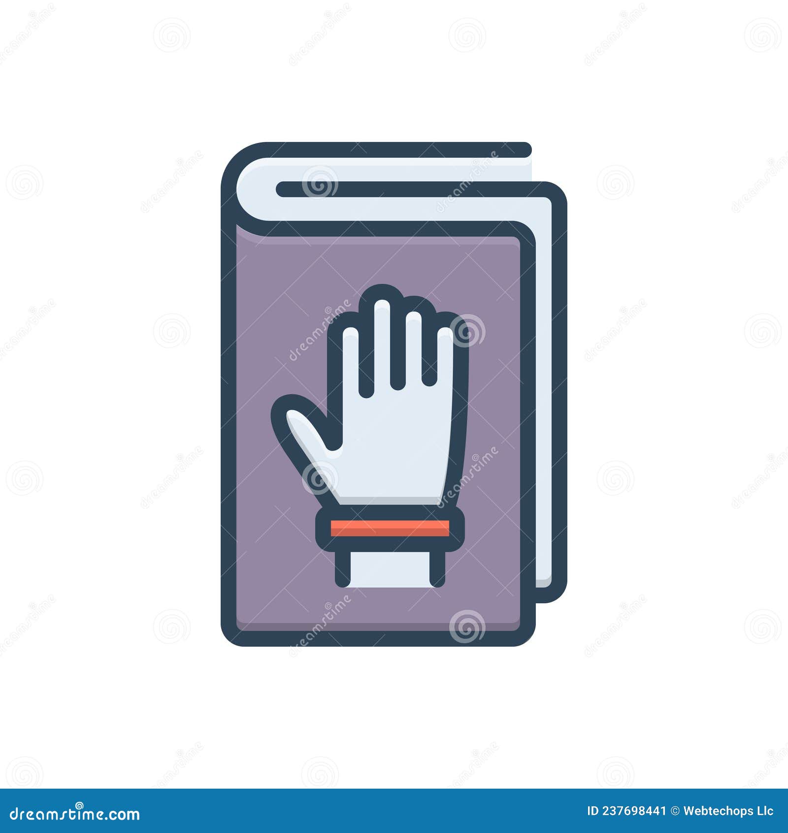 Color Illustration Icon for Testify, Take Oath and Make an Oath Stock ...