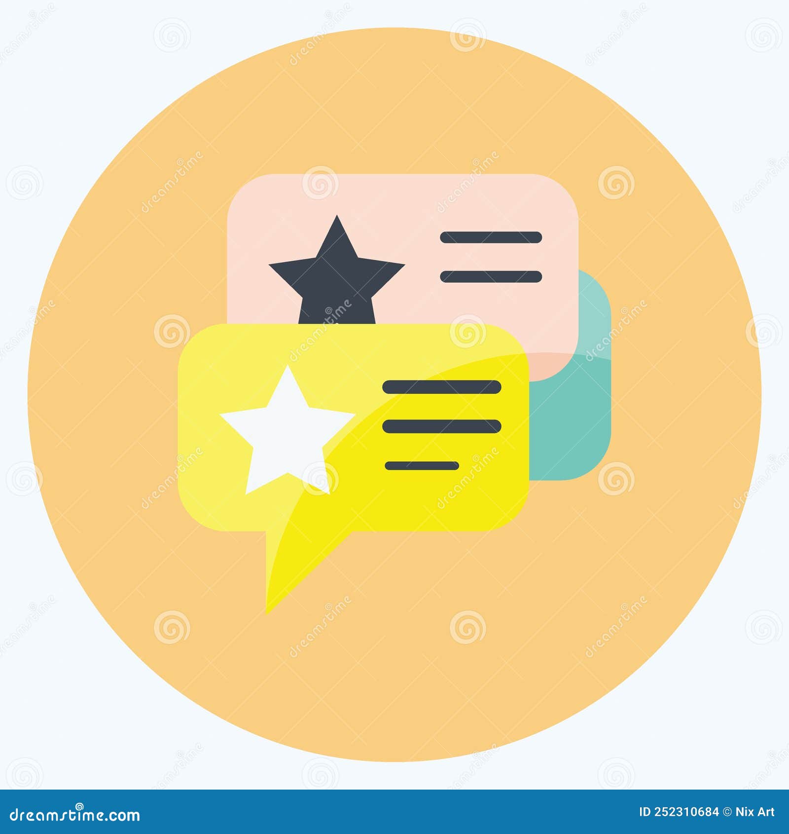 Icon Testimonials. Suitable for Feedback Symbol. Flat Style. Simple ...