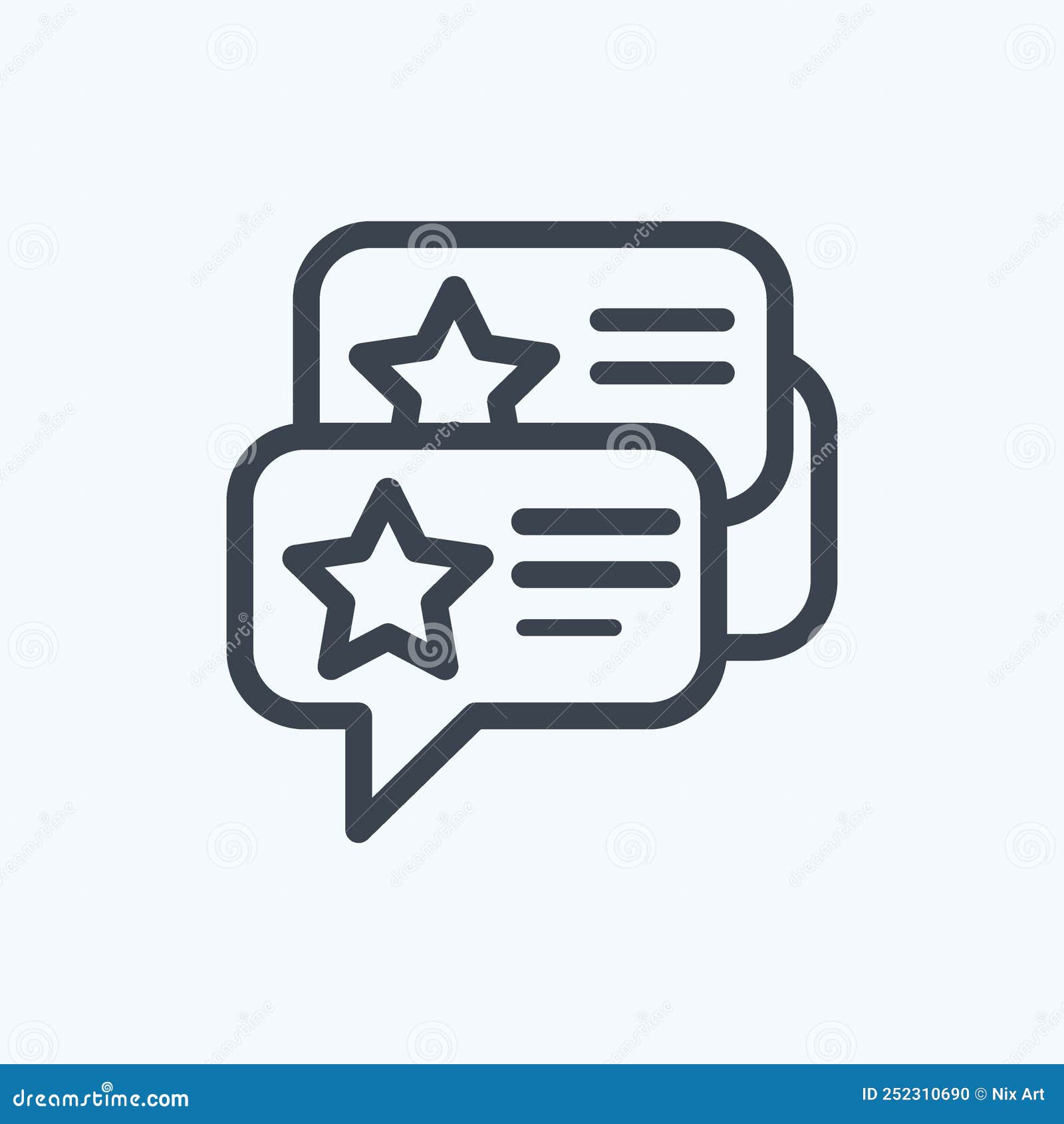 Icon Testimonials. Suitable for Feedback Symbol. Line Style. Simple ...