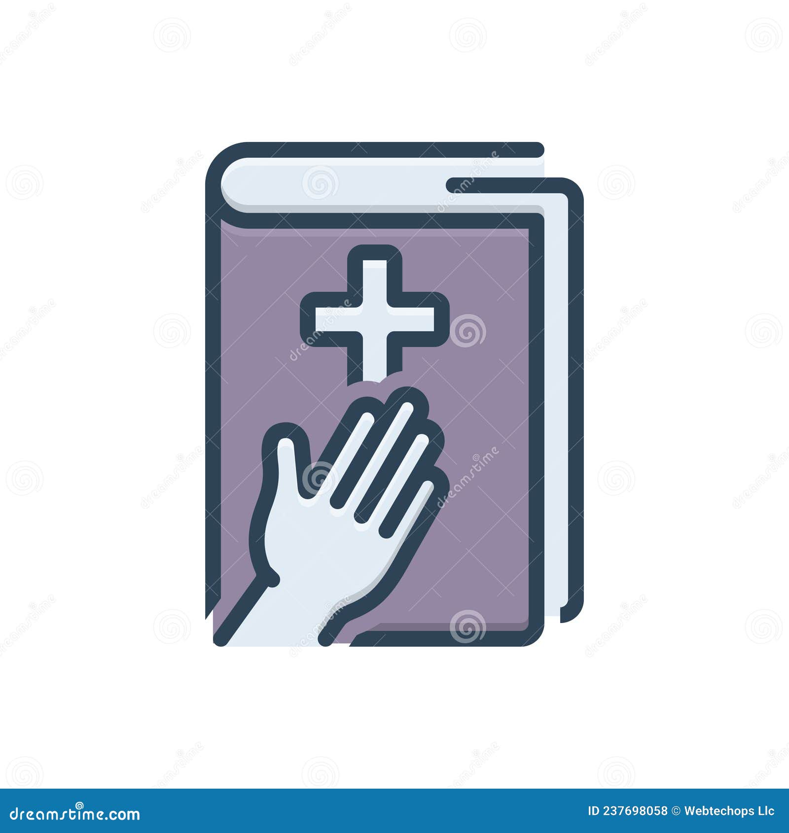 Color Illustration Icon for Testimony, Documentation and Reference ...