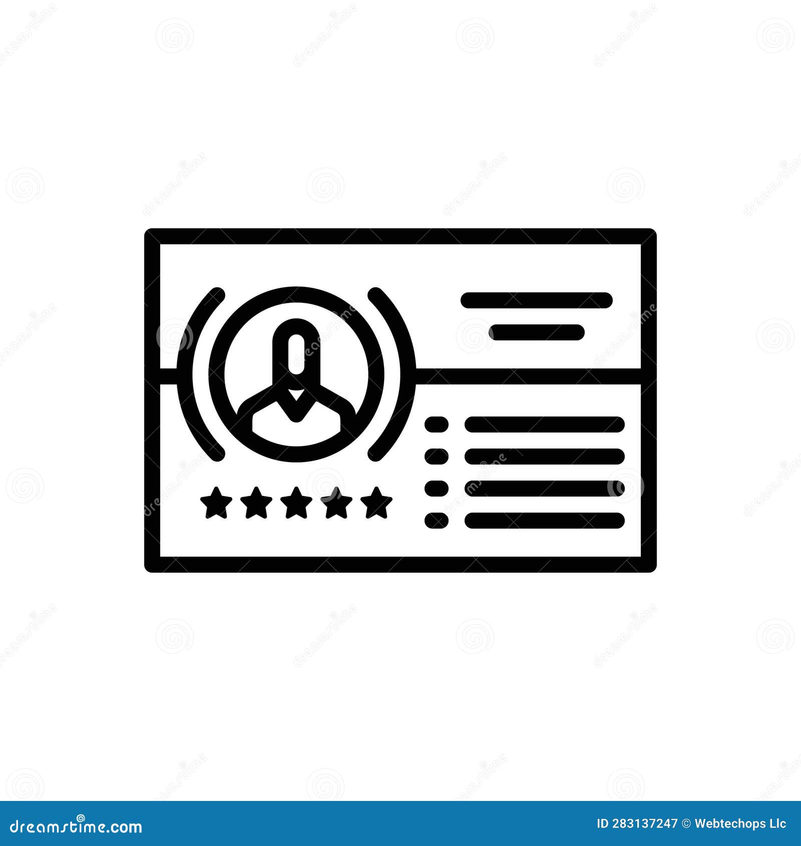 Black Line Icon for Testimony, Evidence and Witness Stock Vector ...
