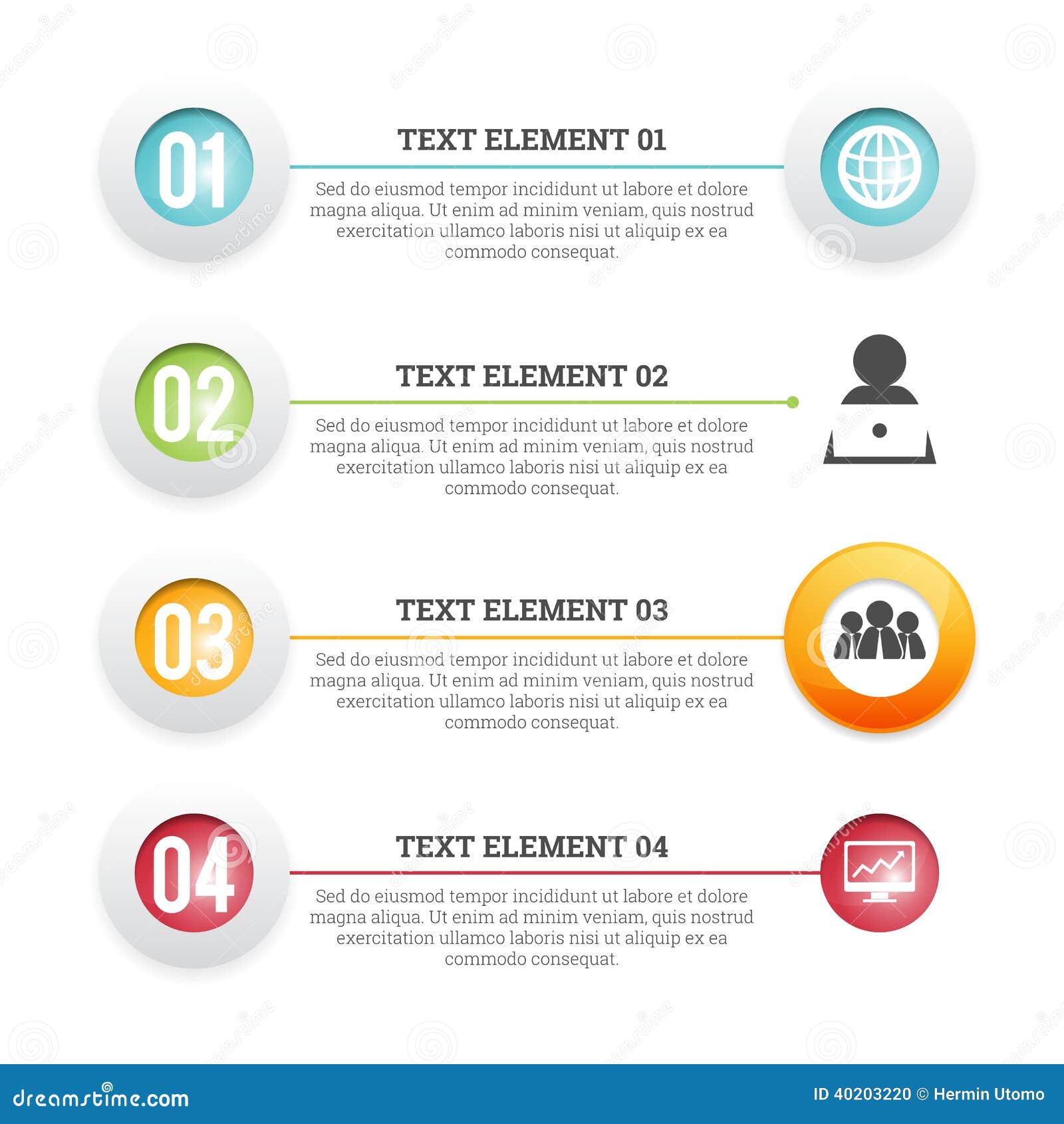 Icon Text Placement Copyspace Design Element Stock Vector ...