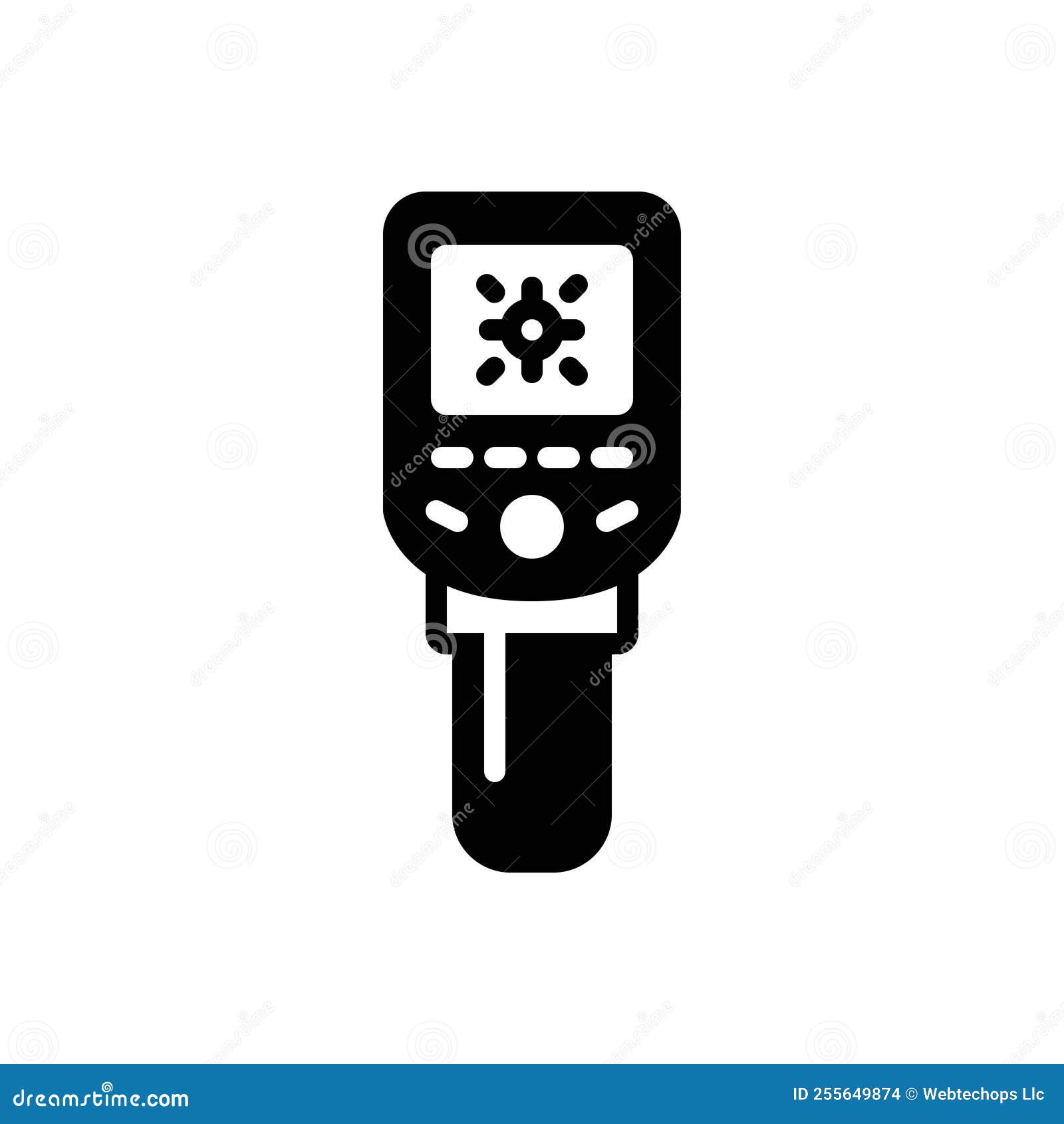 Black Solid Icon for Thermal, Screening and Check Stock Vector ...