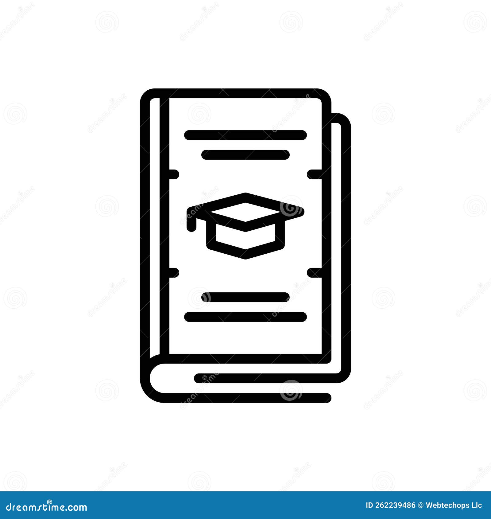Black Line Icon for Thesis, Theory and Contention Stock Vector ...