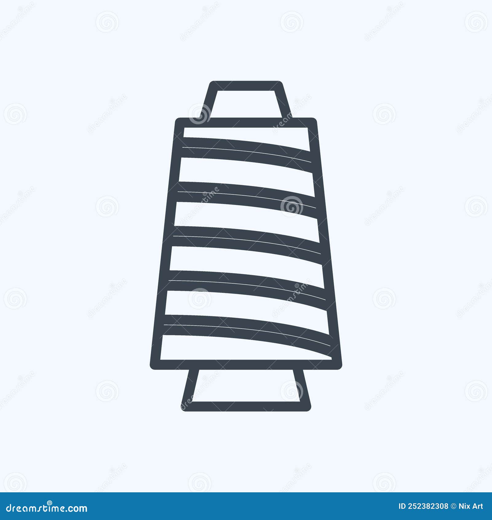 Icon Thread Spool. Suitable for Tailor Symbol. Line Style. Simple ...