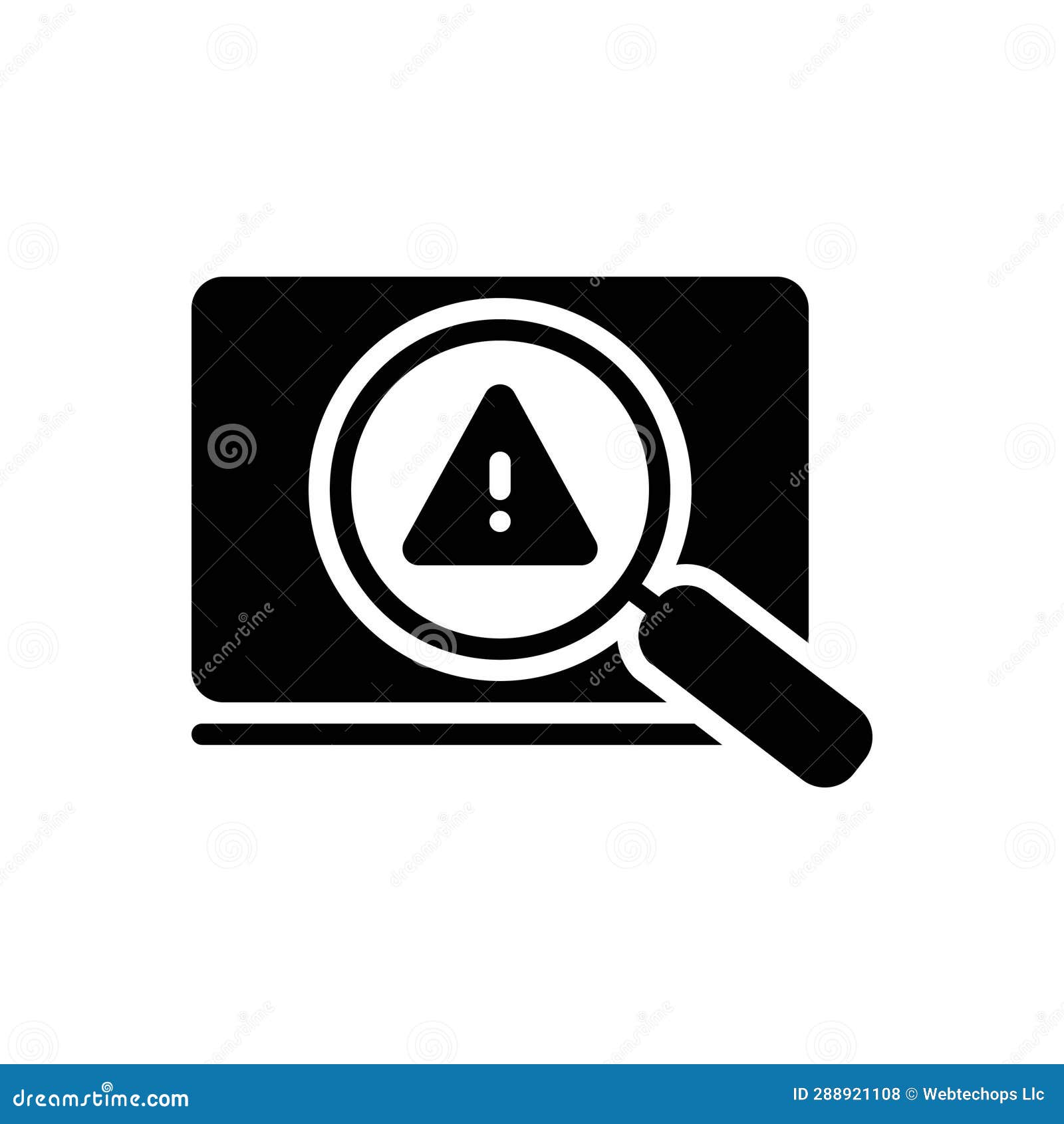 Black Solid Icon for Threats, Attention and Warning Stock Vector ...
