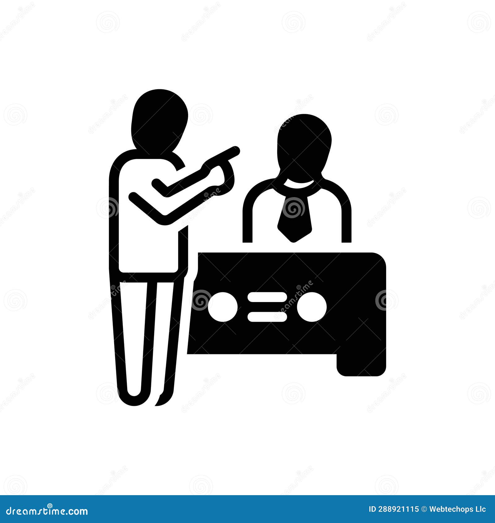 Black Solid Icon for Threats, Intimidation and Anger Stock Vector ...