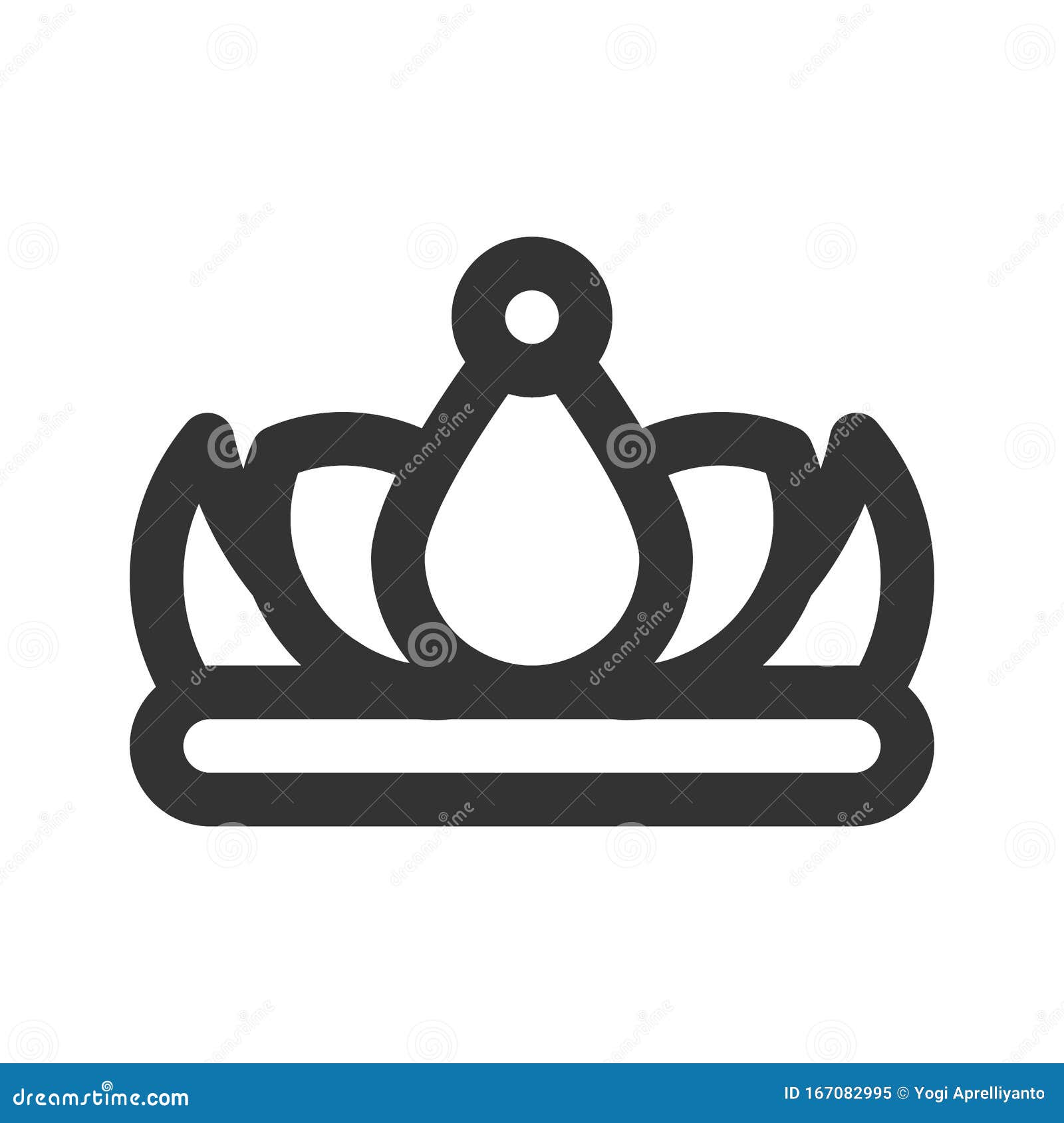 Icon Tiara in Outline Style. Vector Illustration and Editable Stroke ...