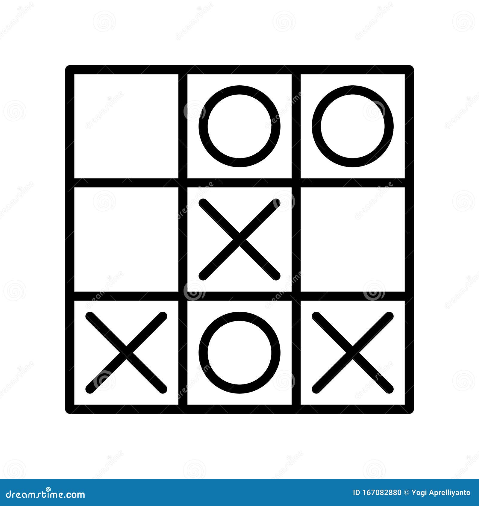 Tic Tac Toe Outline Svg