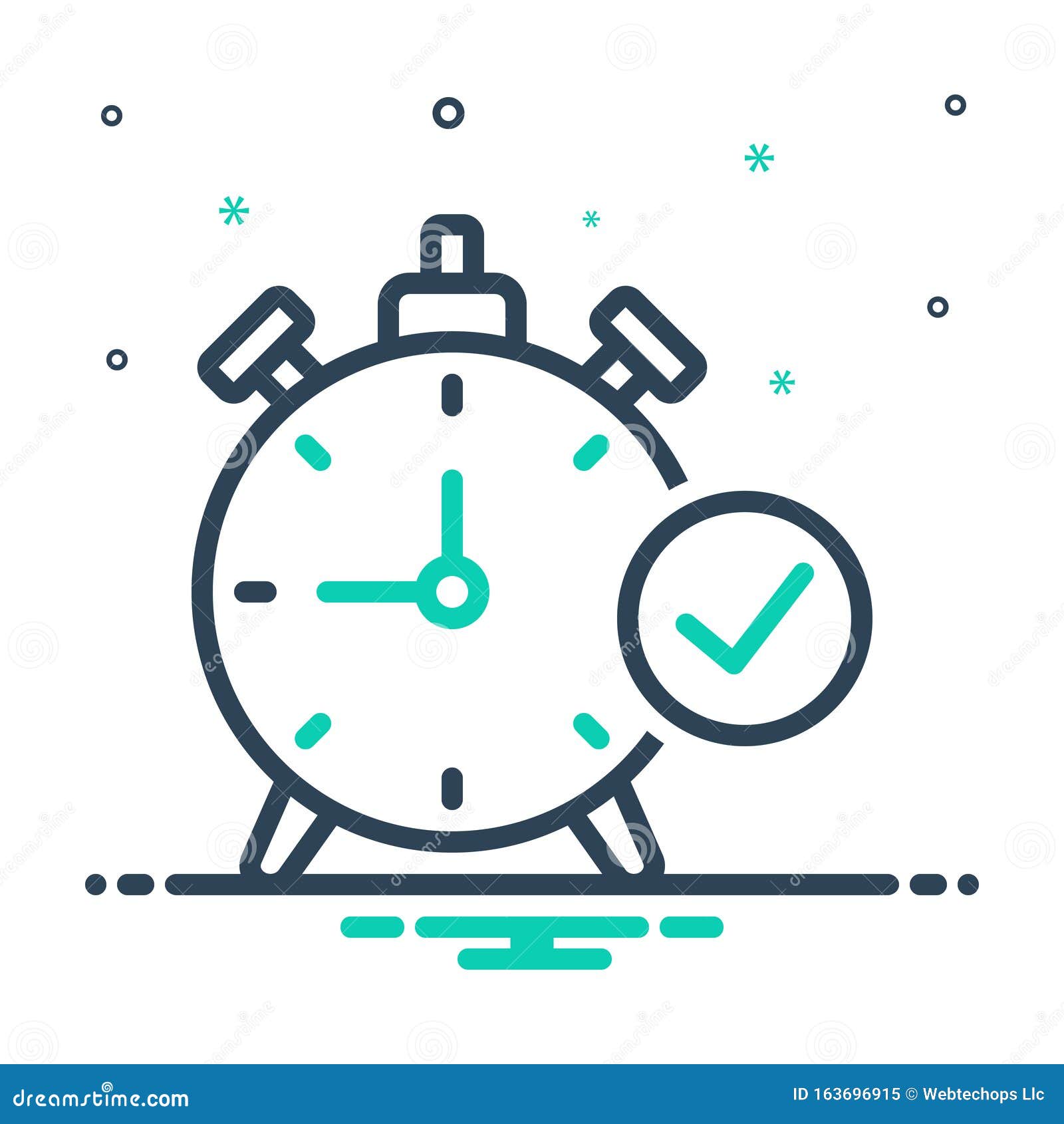 Mix Icon for Time Check Symbol, Ready and Timer Stock Vector ...