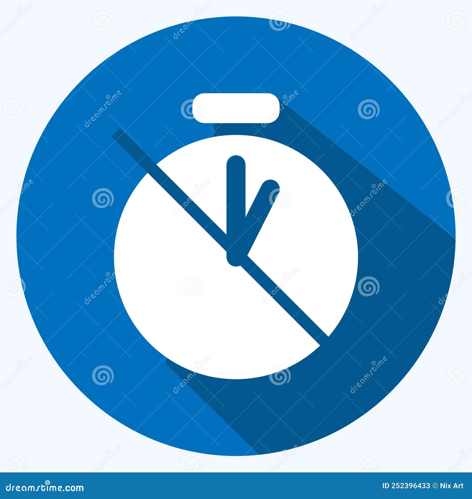 Icon Timer Off. Suitable for Photo Editing Symbol. Long Shadow Style ...