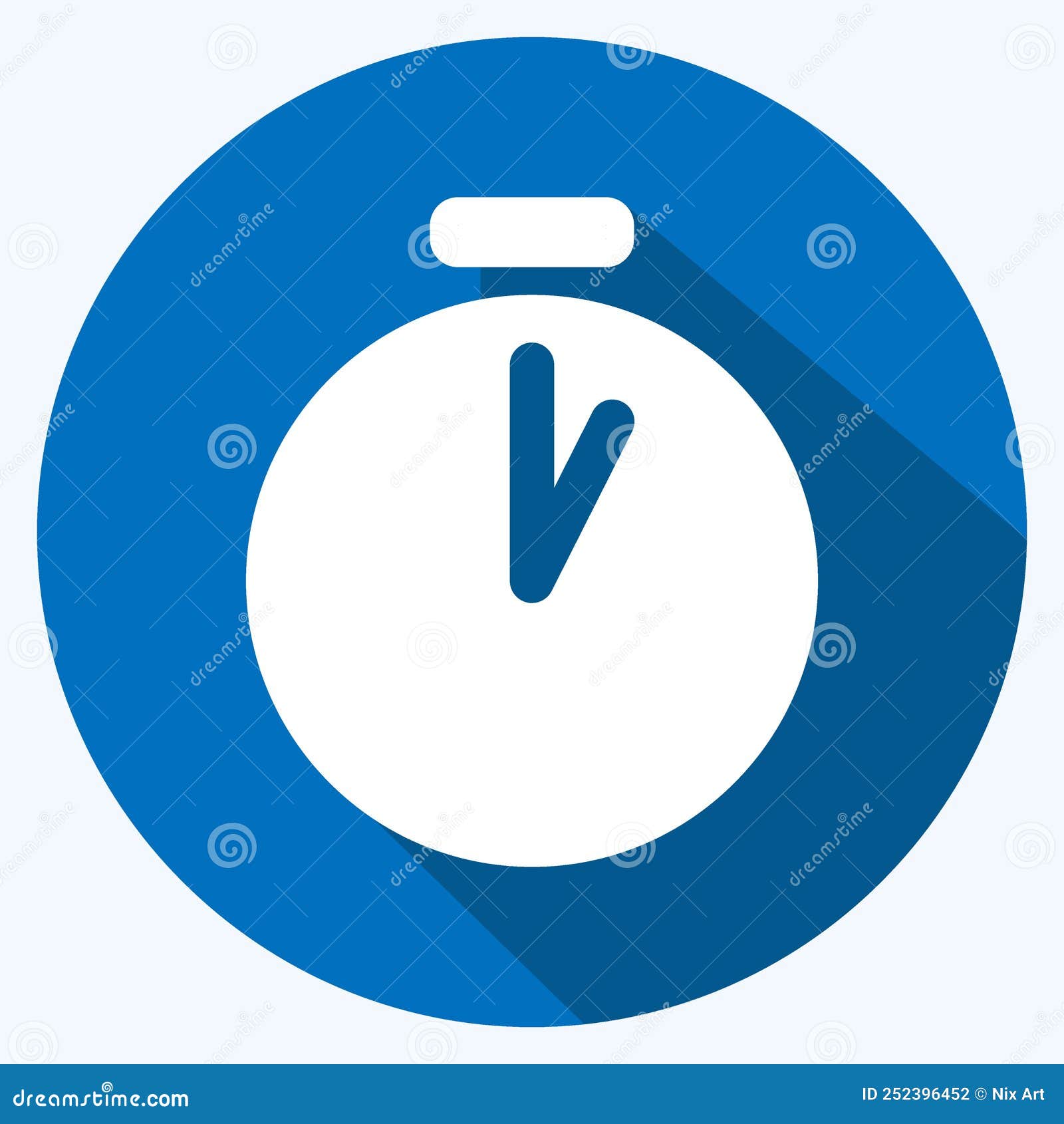 Icon Timer. Suitable for Photo Editing Symbol. Long Shadow Style ...
