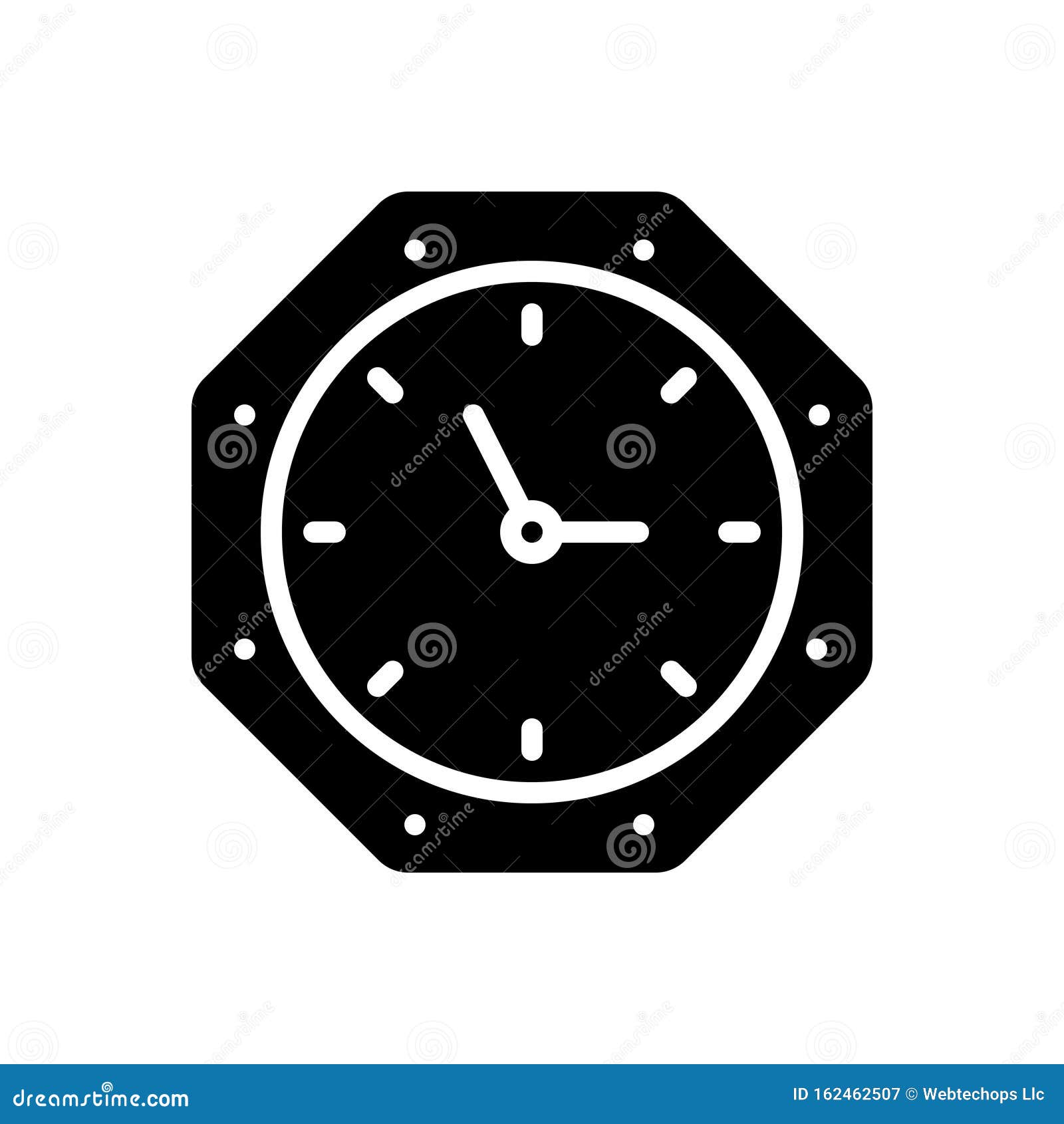 Black Solid Icon for Timing, Adjust and Limit Stock Vector ...