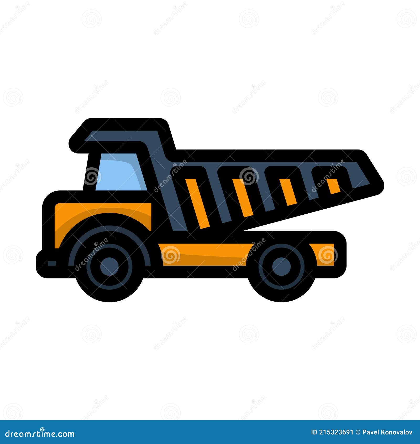 Icon of Tipper stock vector. Illustration of graphic - 215323691