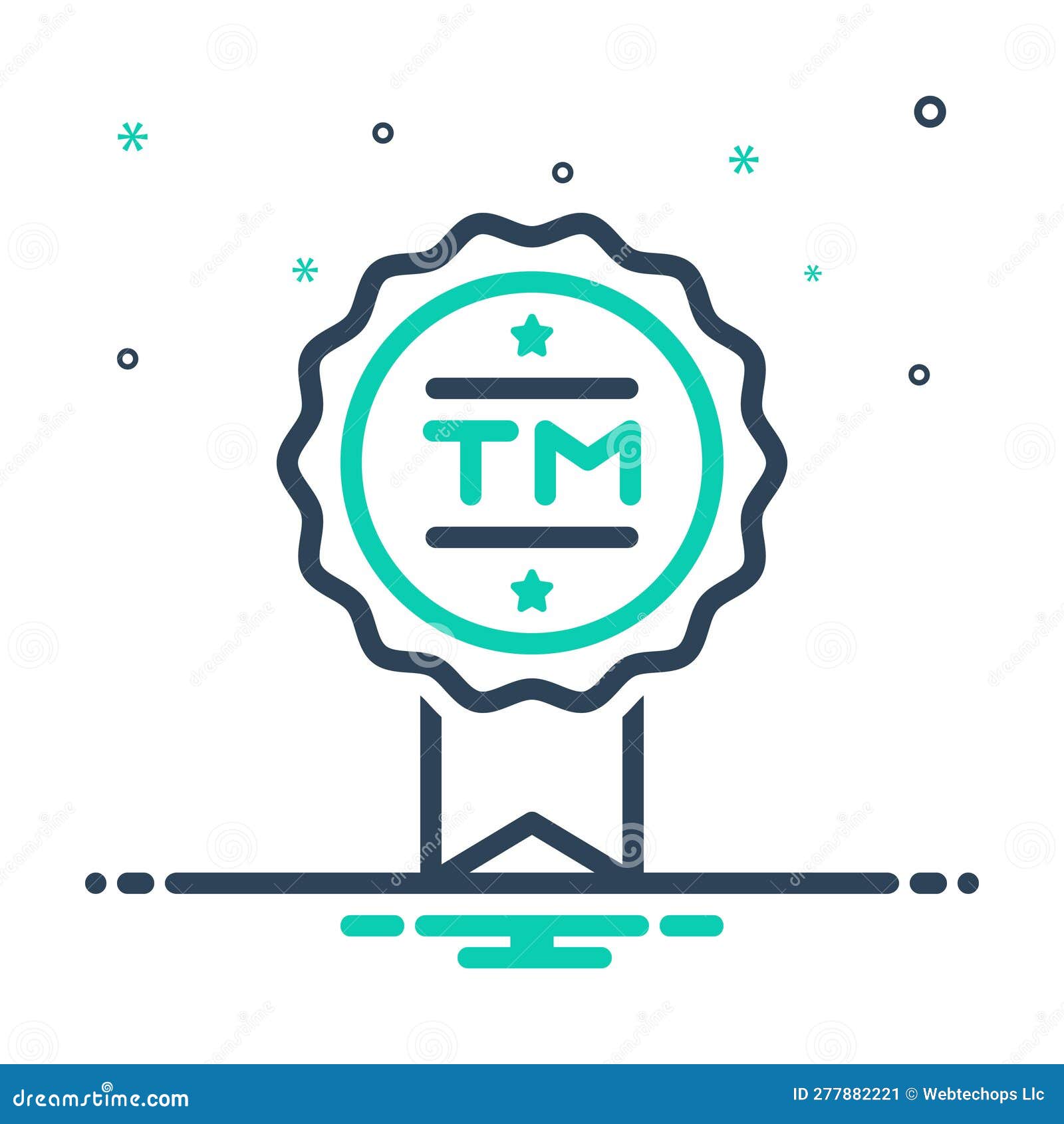 Mix Icon for Tm, Trademark and Label Stock Vector - Illustration of ...