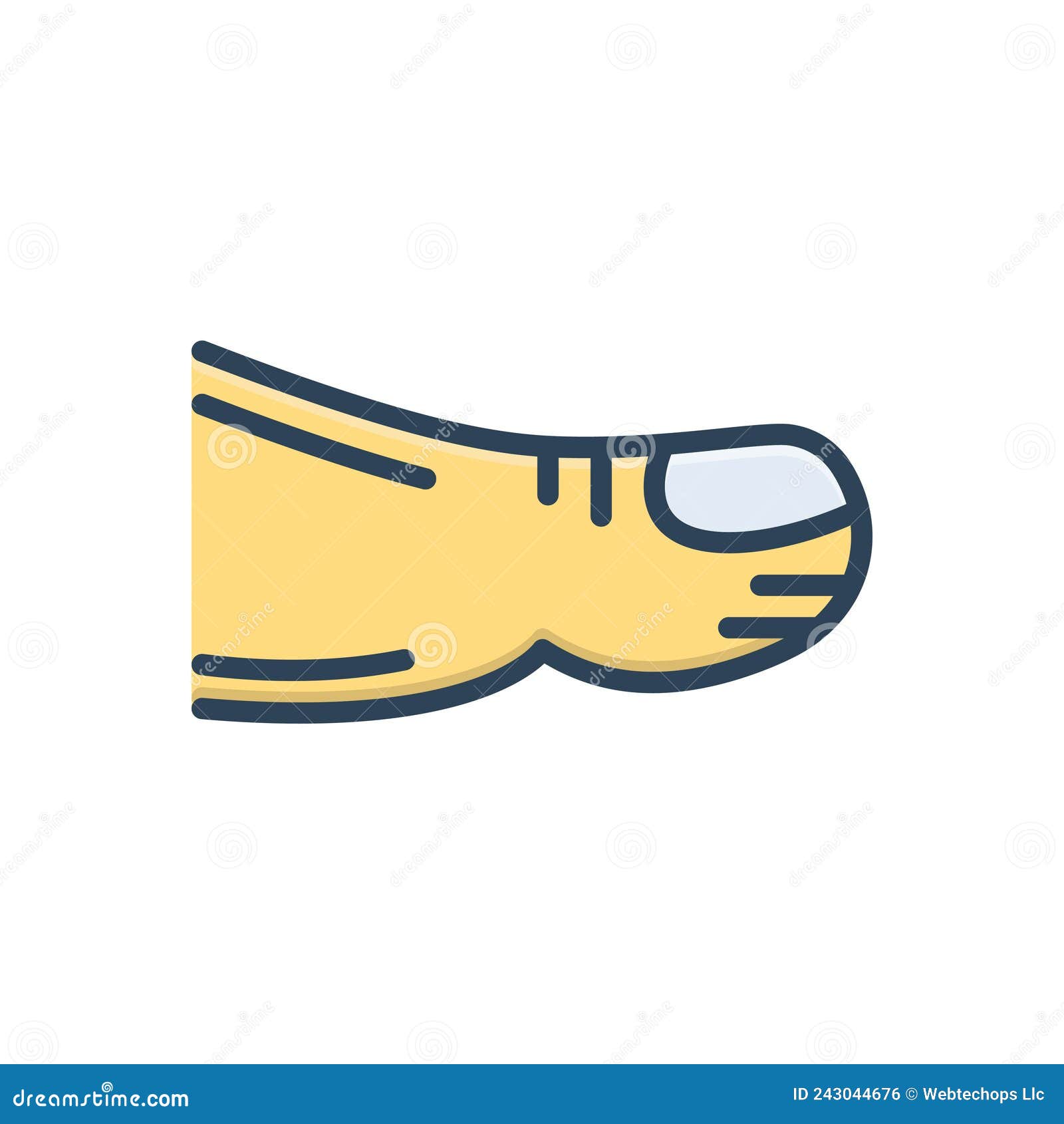 Color Illustration Icon for Toe, Anatomy and Barefoot Stock ...