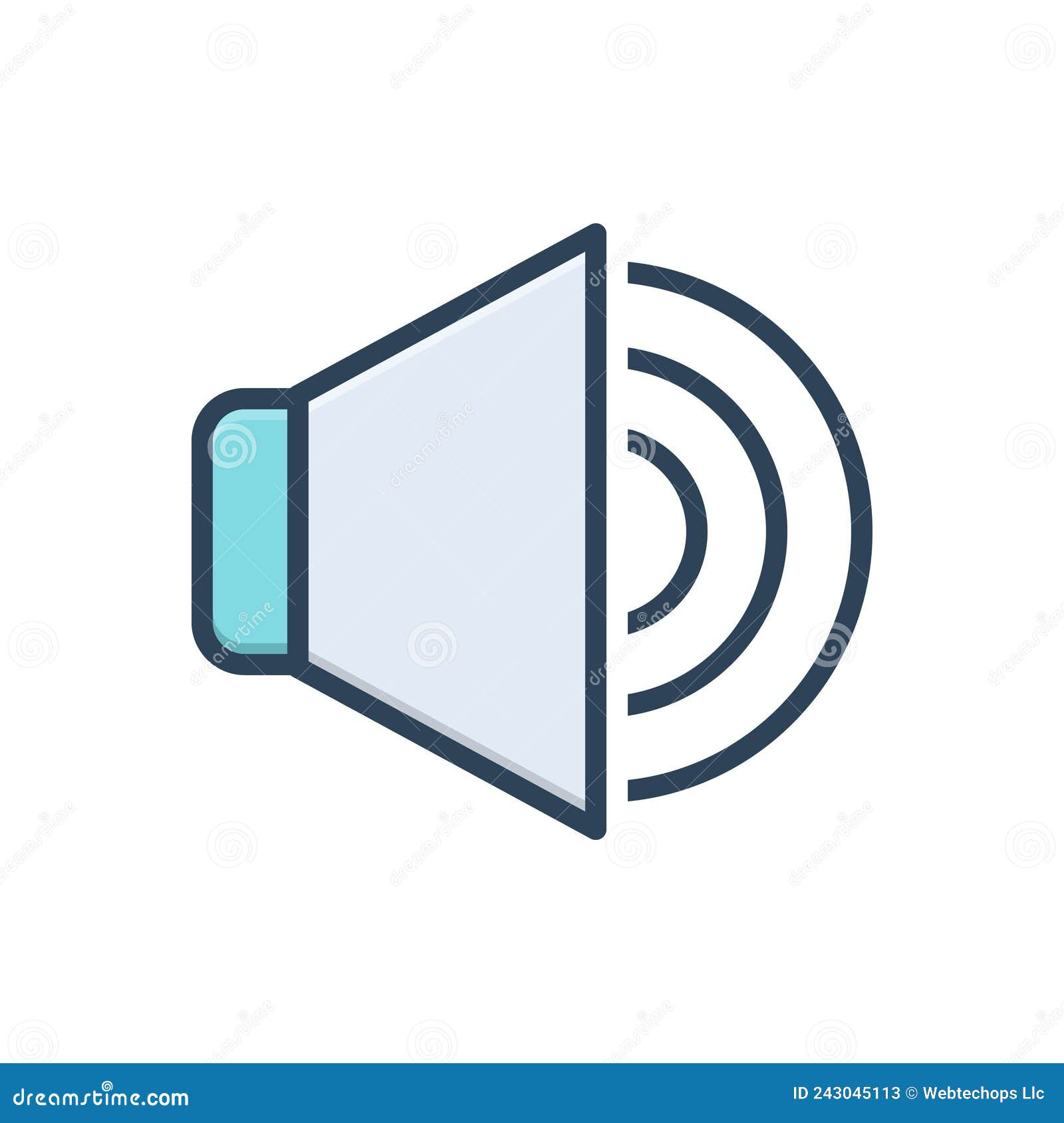 Color Illustration Icon for Tone, Volume and Audio Stock Illustration ...
