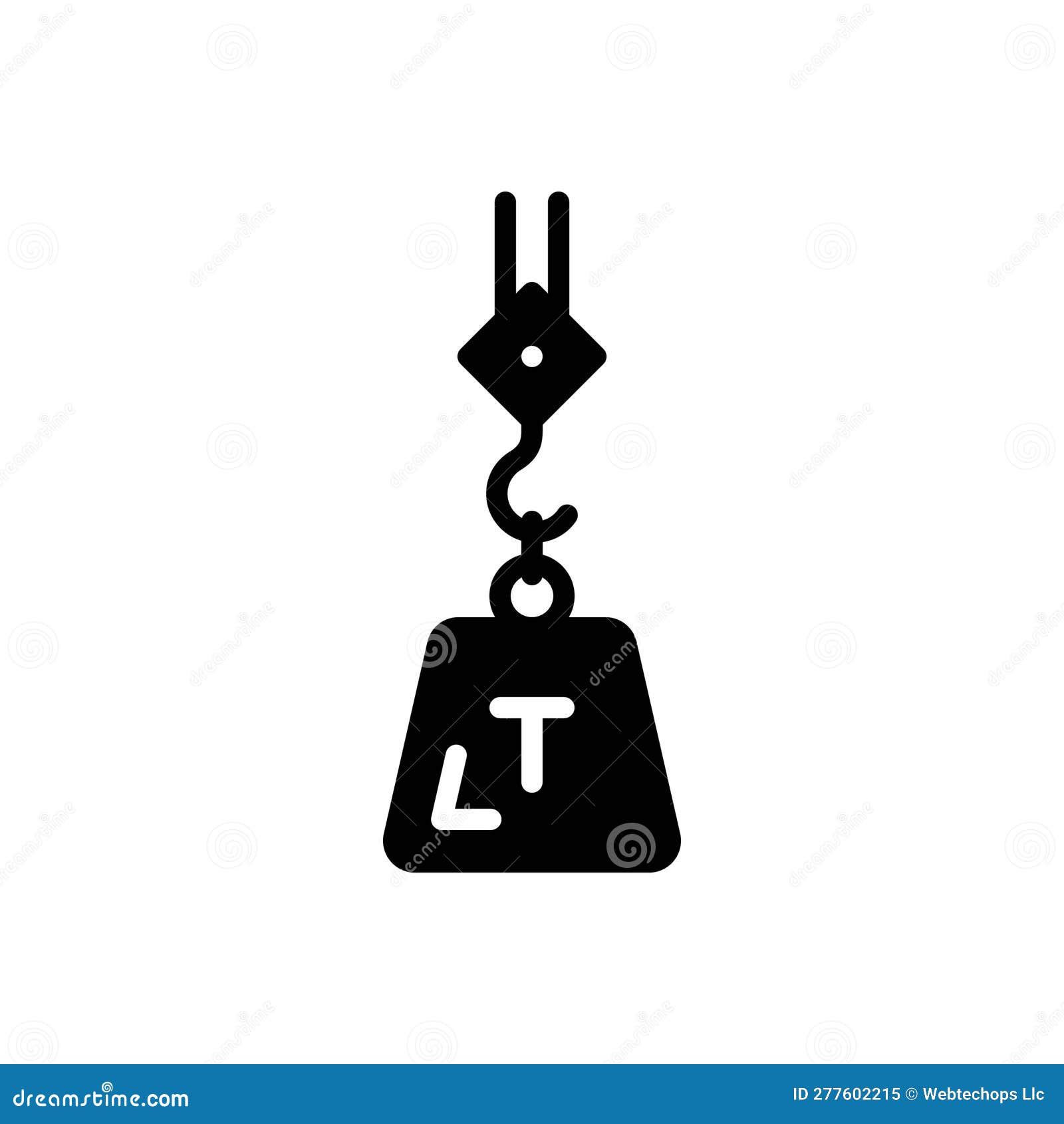 Black Solid Icon for Tons, Weight and Mass Stock Vector - Illustration ...