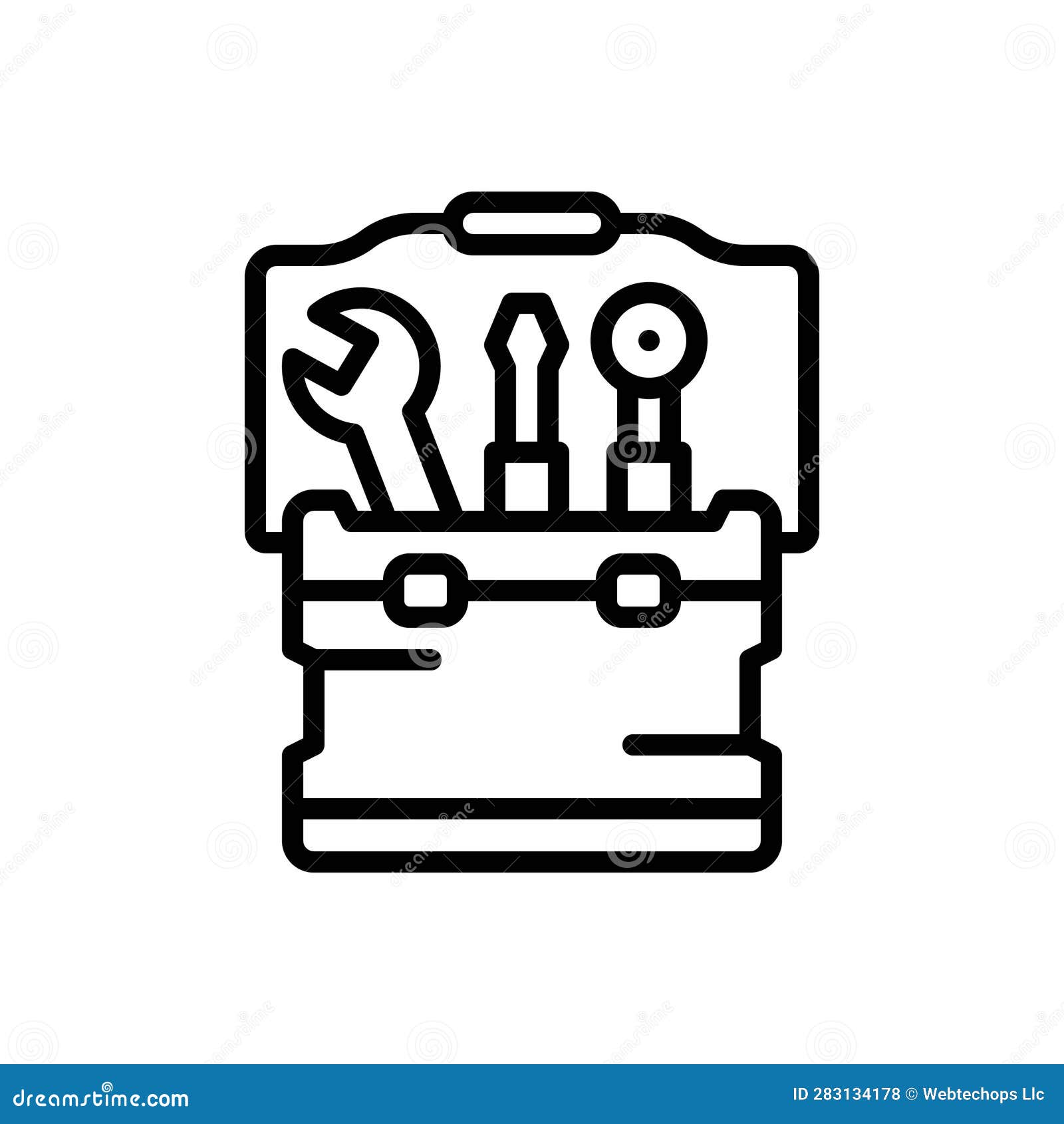 Toolbox And Toolkit Cartoon Vector | CartoonDealer.com #29004305