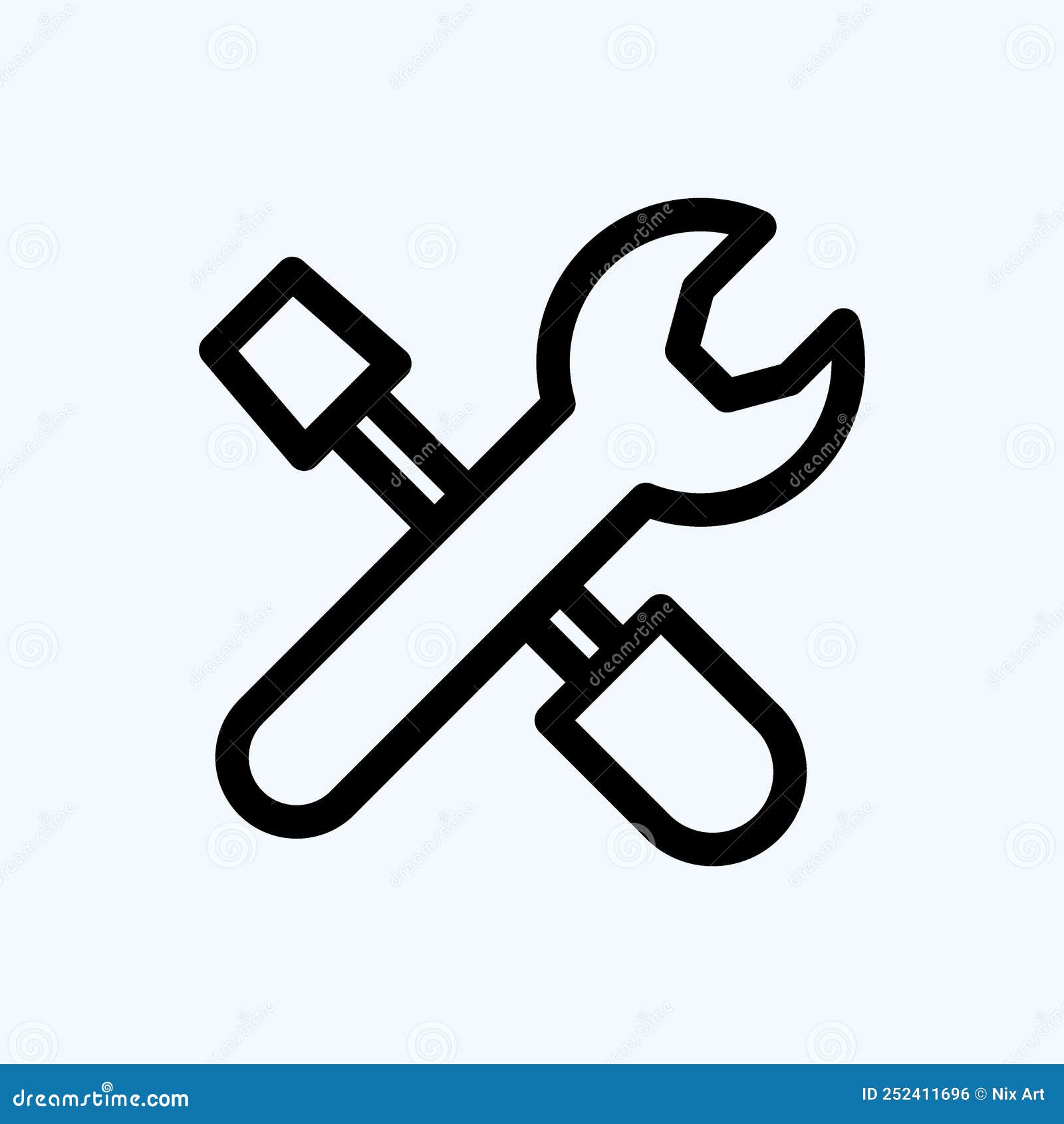 Icon Tools. Suitable for Building Symbol. Line Style. Simple Design ...