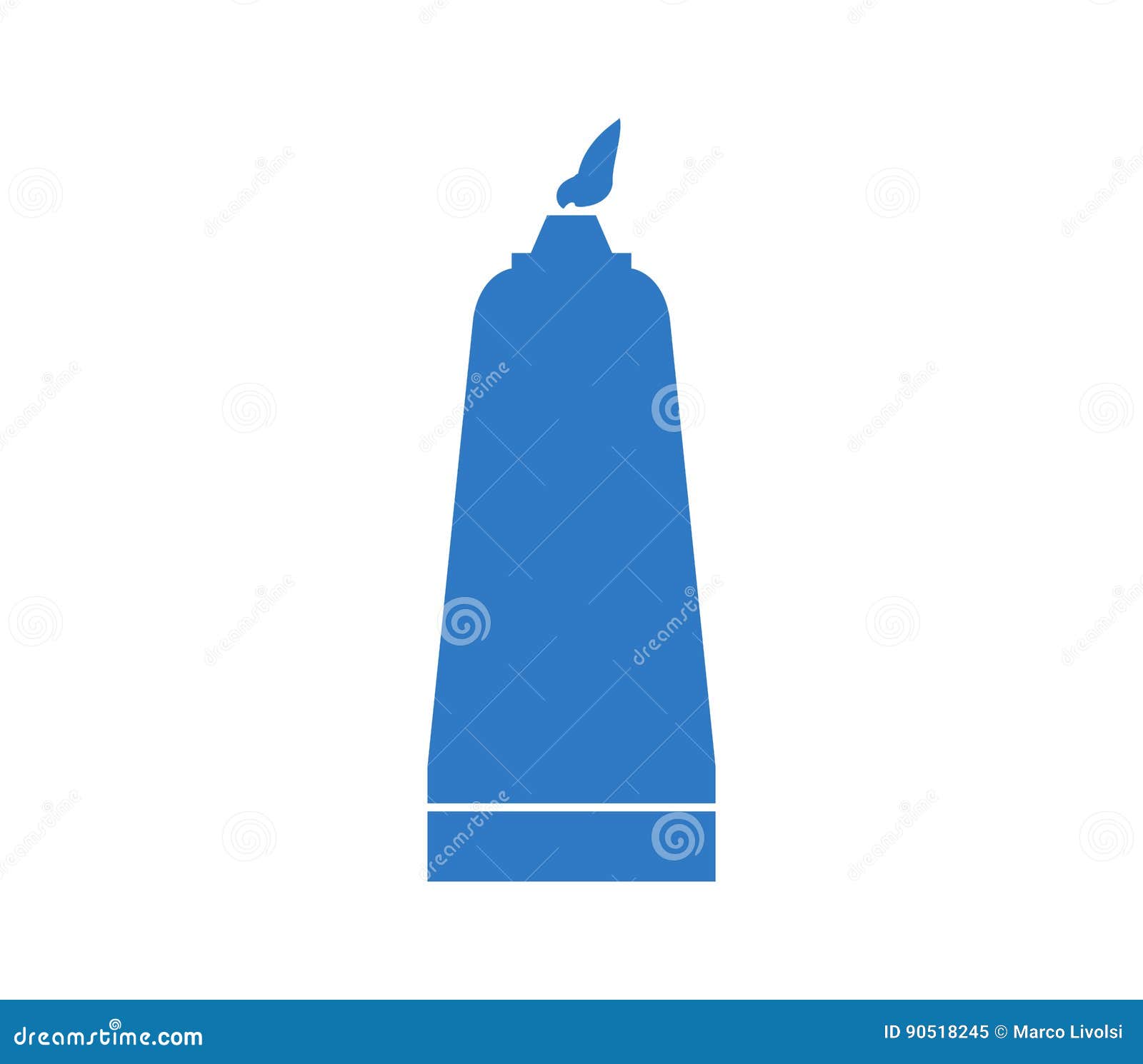 Icon Toothpaste Tube Illustrated Stock Illustration - Illustration of ...