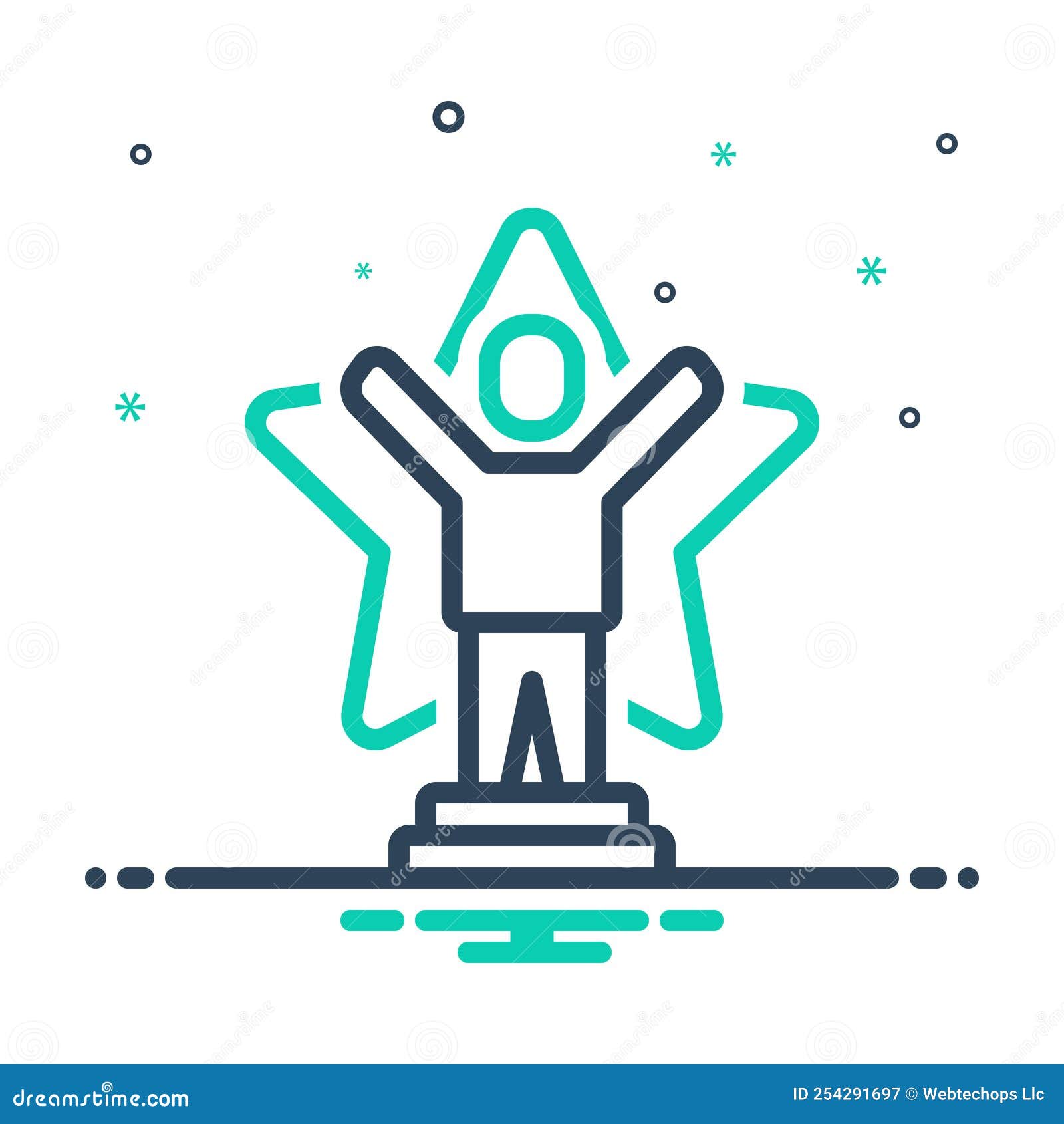 Mix Icon for Top, First and Prize Stock Vector - Illustration of ...