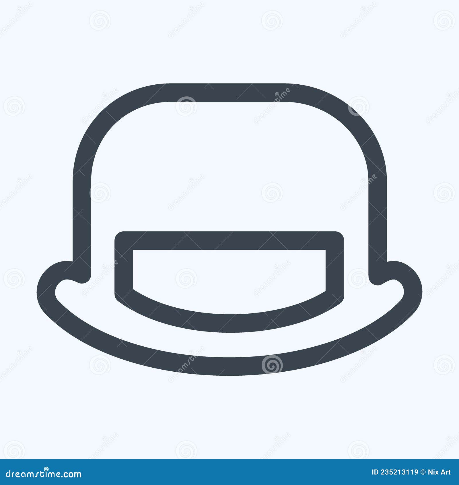 Icon Top Hat - Line Style,Simple Illustration,Editable Stroke Stock ...