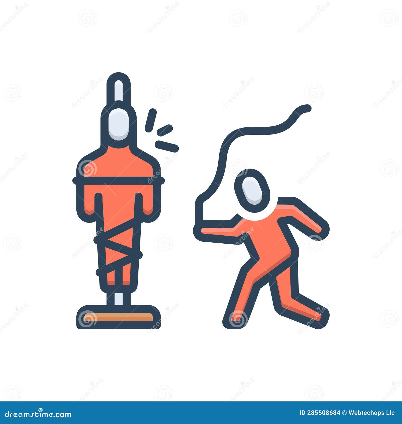 Color Illustration Icon for Torture, Misery and Torment Stock Vector ...