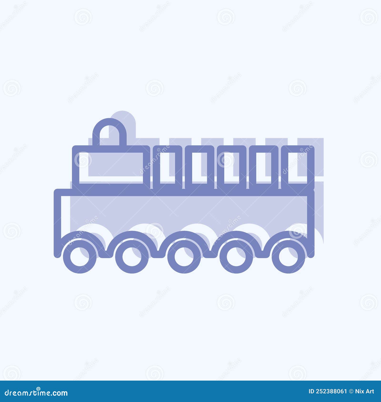 Icon Toy Train. Suitable for Toy Symbol. Two Tone Style. Simple Design ...