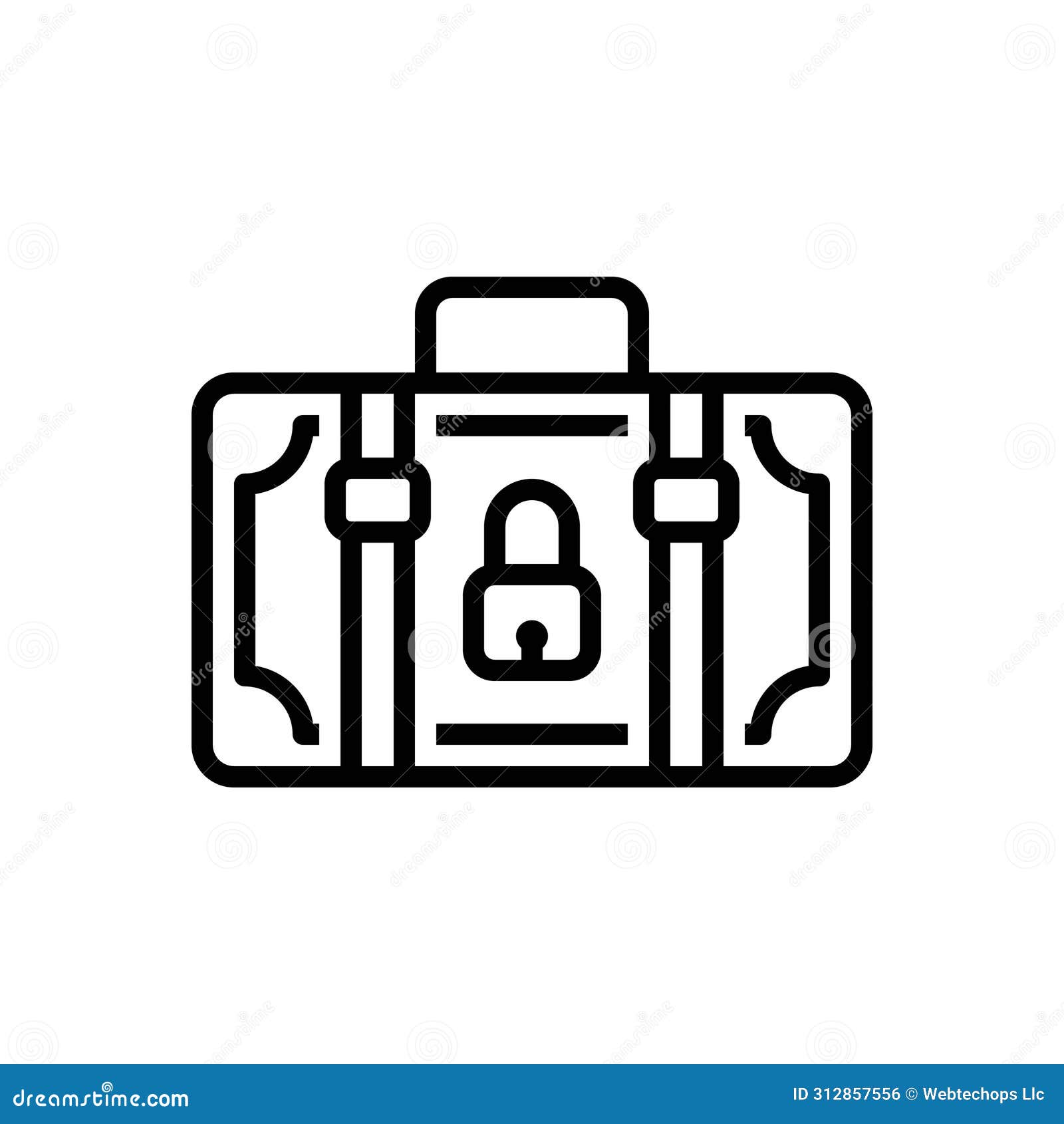 Black Line Icon for Trademark, Label and Legal Stock Vector ...
