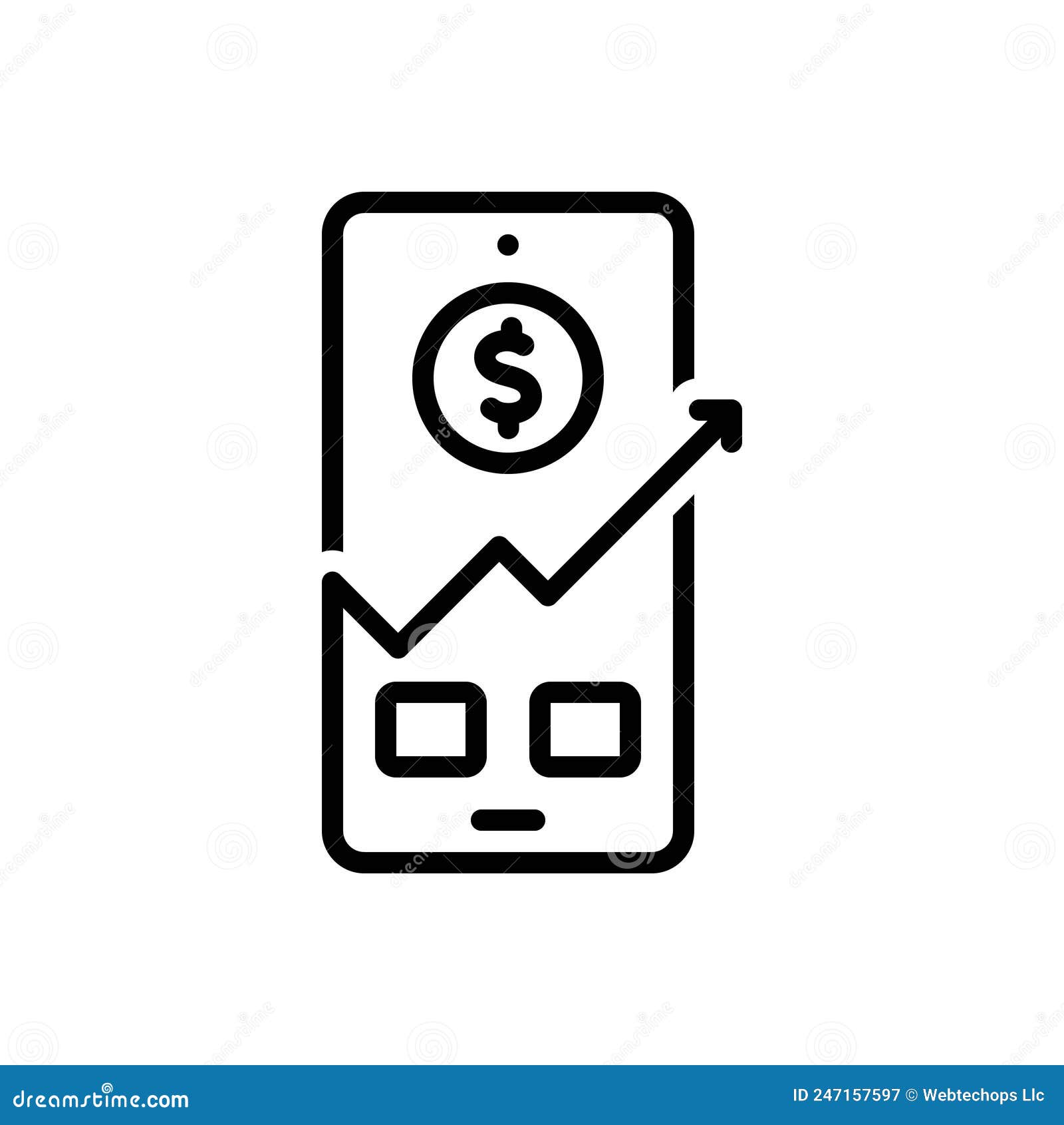 Black Line Icon for Trader, Merchant and Trader Stock Vector ...