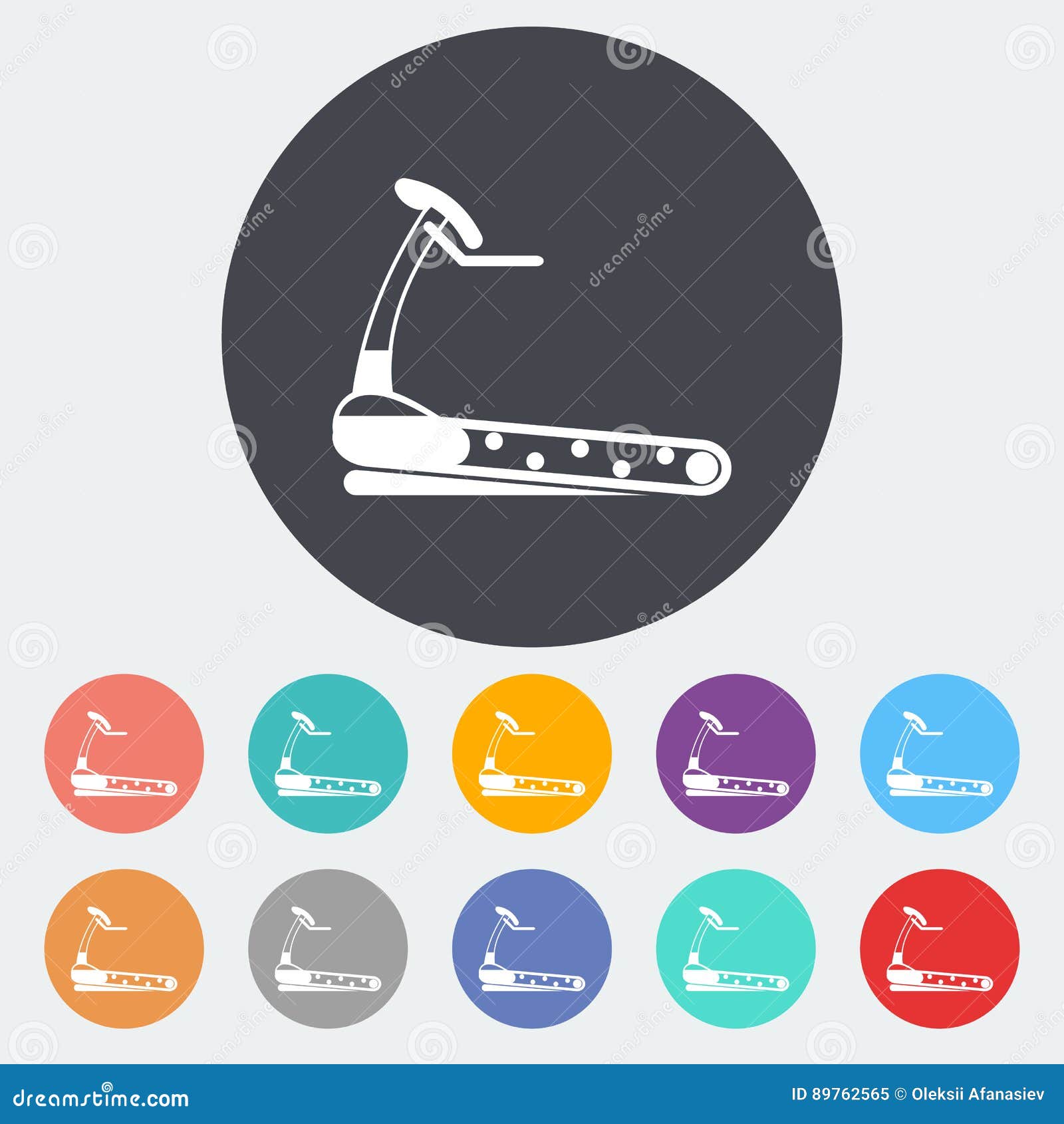 Icon trainer treadmill. stock vector. Illustration of icon - 89762565