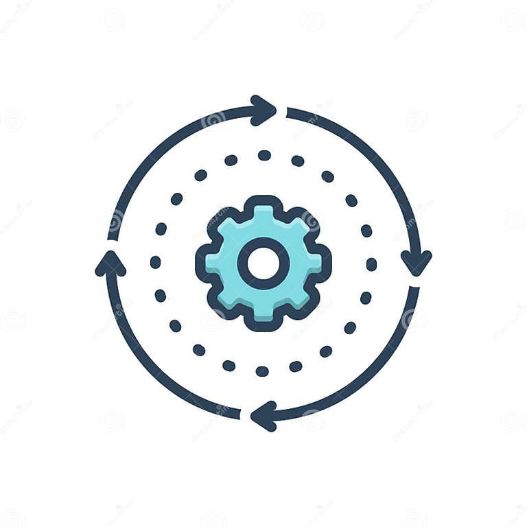 Color Illustration Icon for Transition, Process and Change Stock Vector ...
