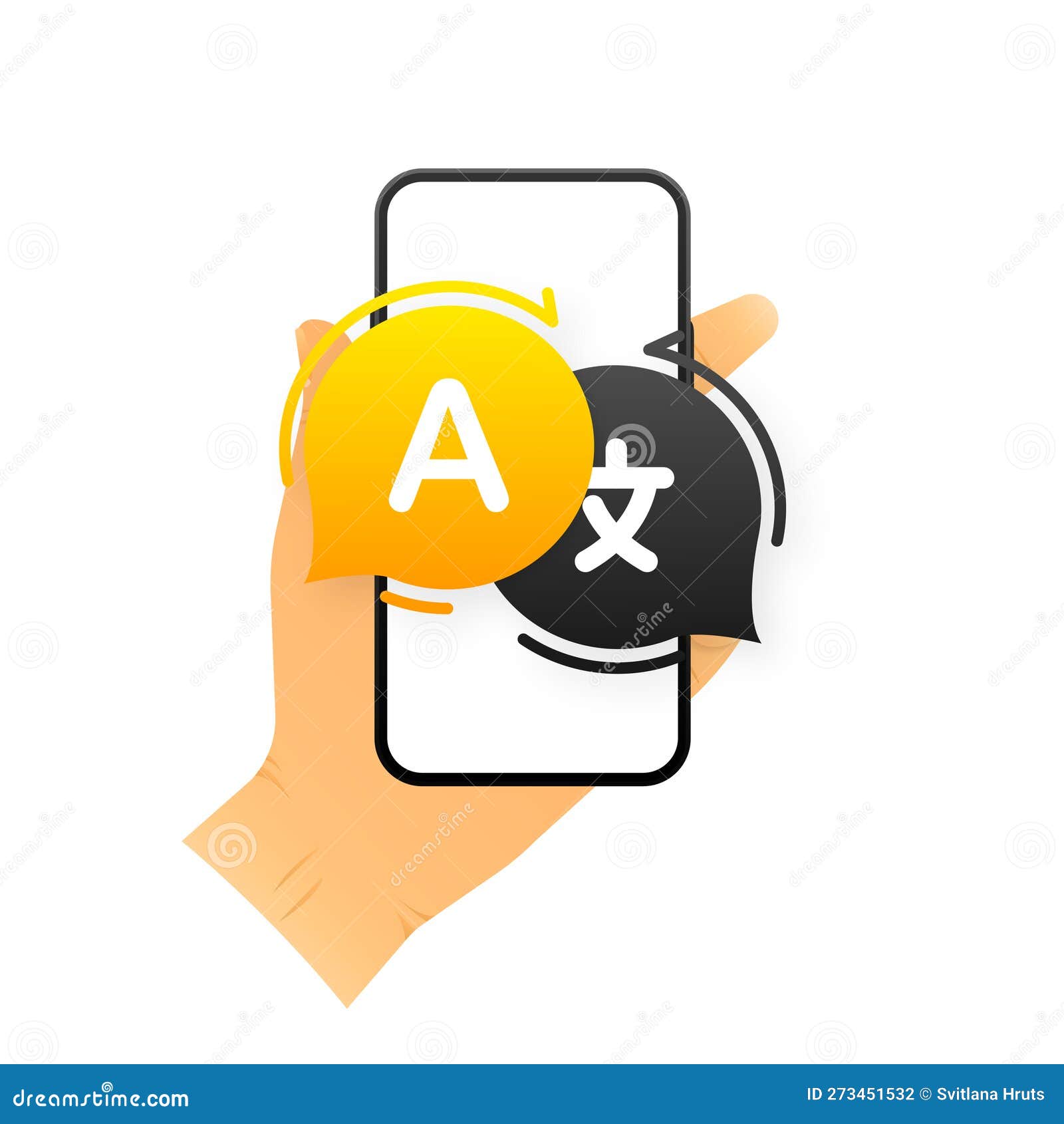 Icon for Translator App. Chat Bubbles with Language Translation Icon in ...