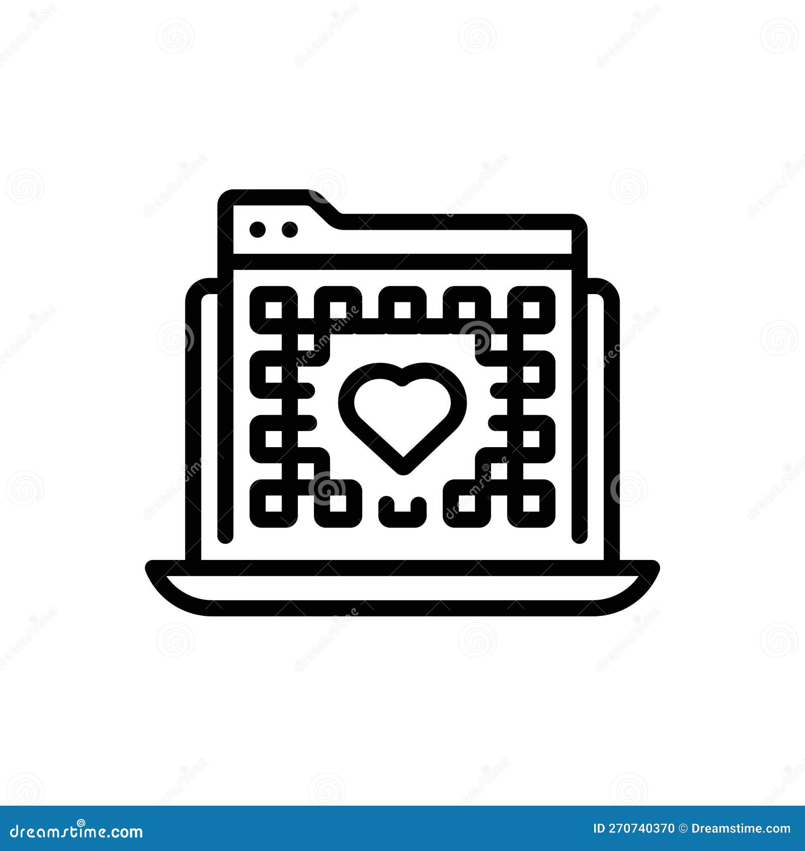 Black Line Icon for Transparent, Diaphanous and Crystal Stock Vector ...