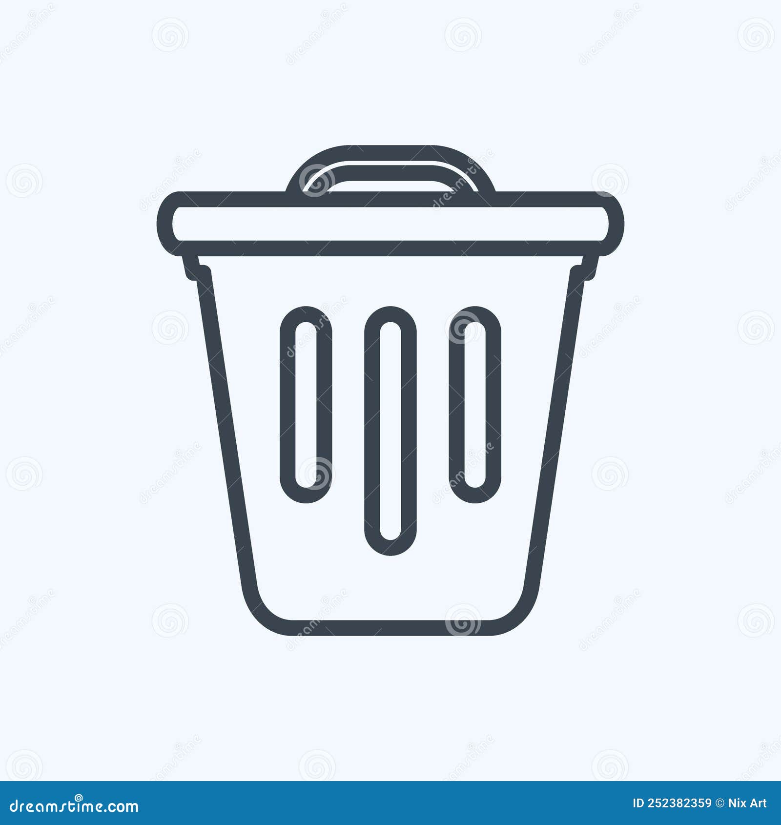 Icon Trash. Suitable for Web Interface Symbol. Line Style. Simple ...