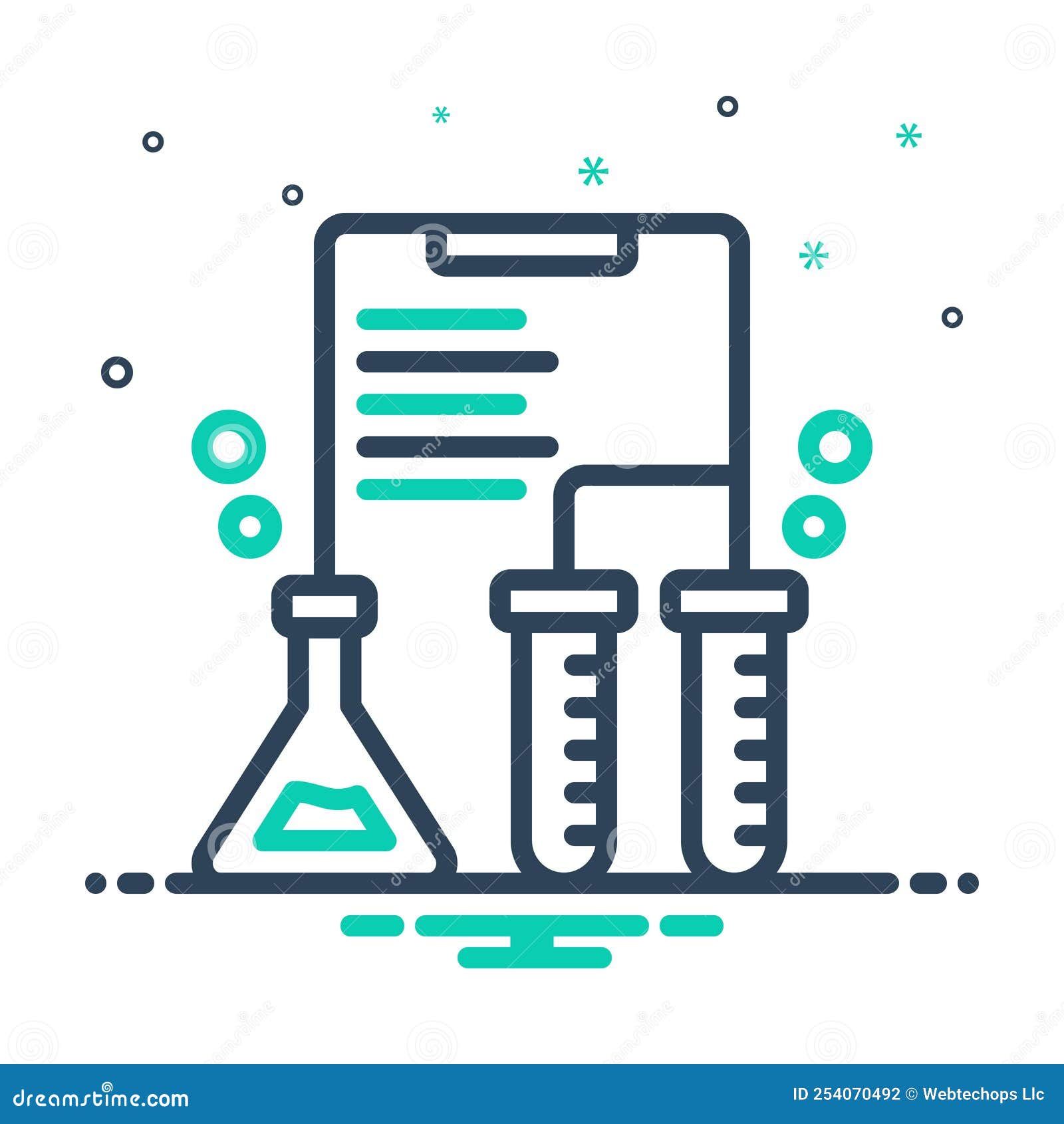 Mix Icon for Trials, Testing and Clinical Stock Illustration ...
