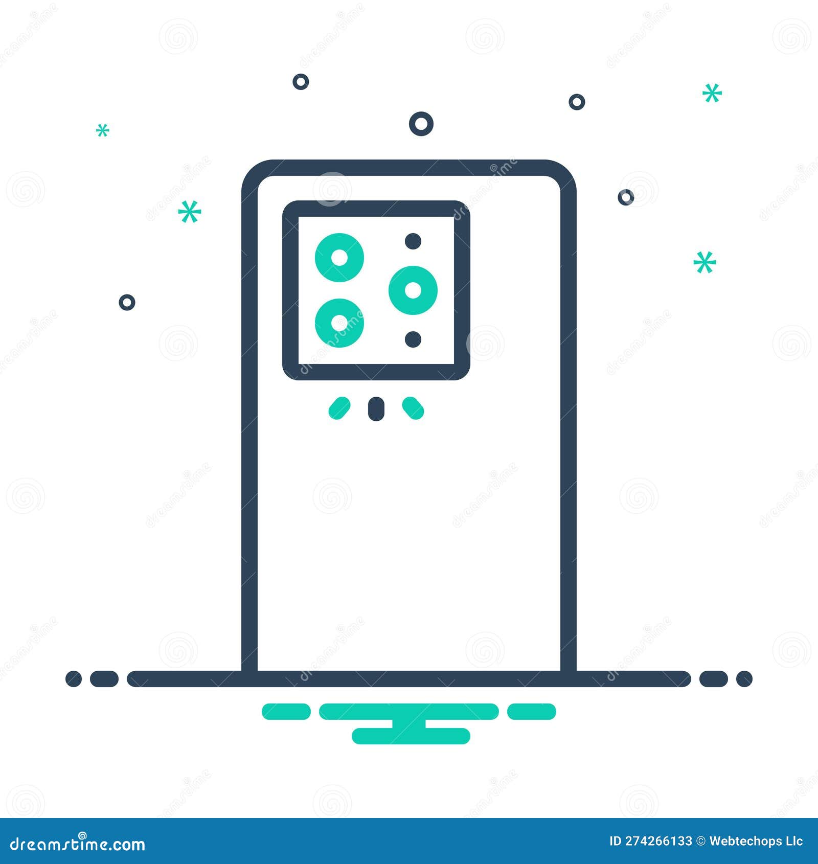 Triple Power Socket With Plug Vector Illustration | CartoonDealer.com ...