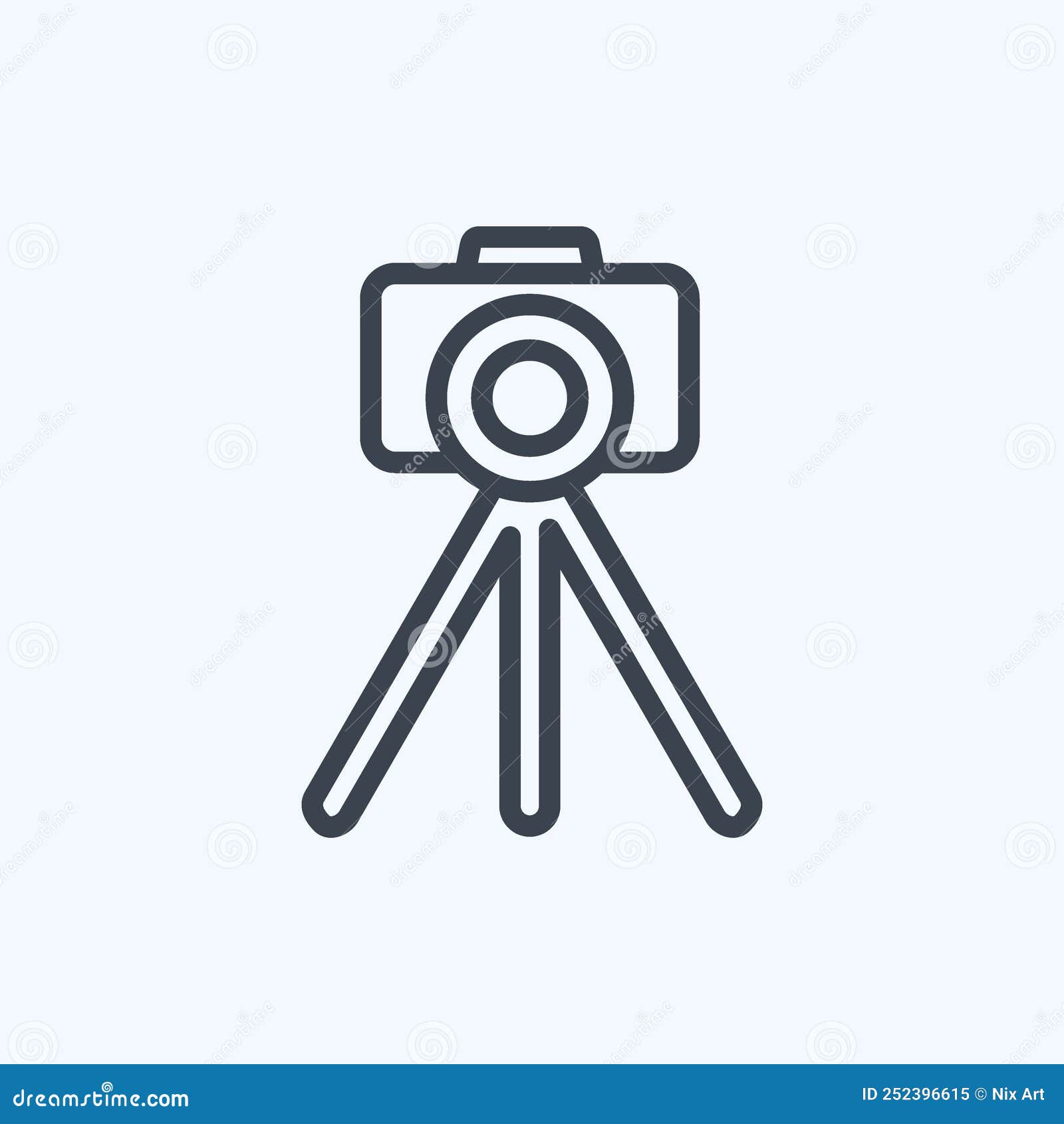 Icon Tripod. Suitable for Art Symbol. Line Style. Simple Design ...