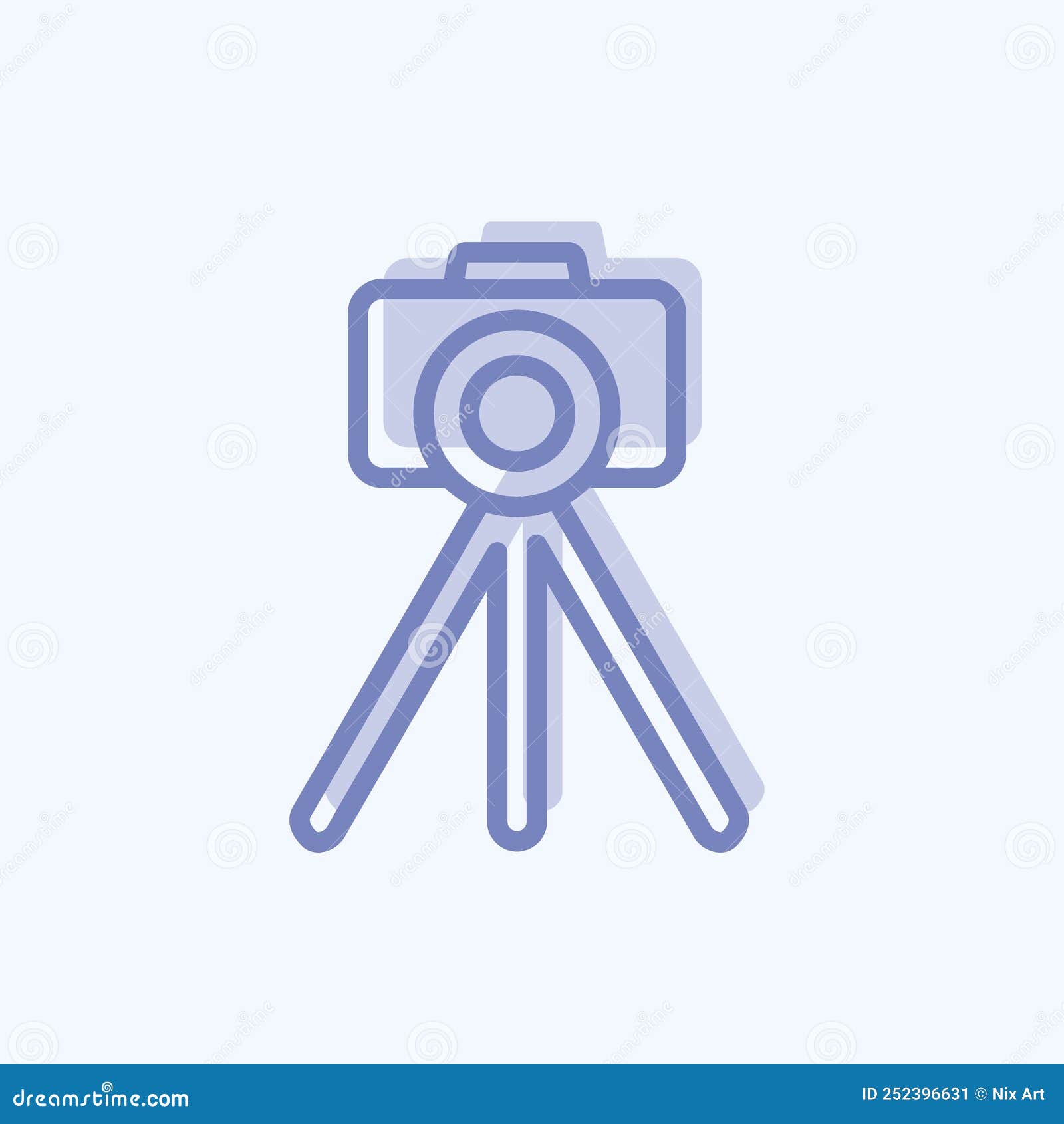 Icon Tripod. Suitable for Art Symbol. Two Tone Style. Simple Design ...