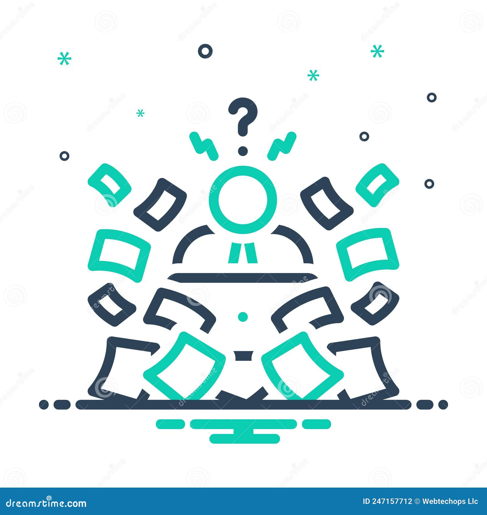 Mix Icon for Trouble, Difficulty and Problems Stock Vector ...