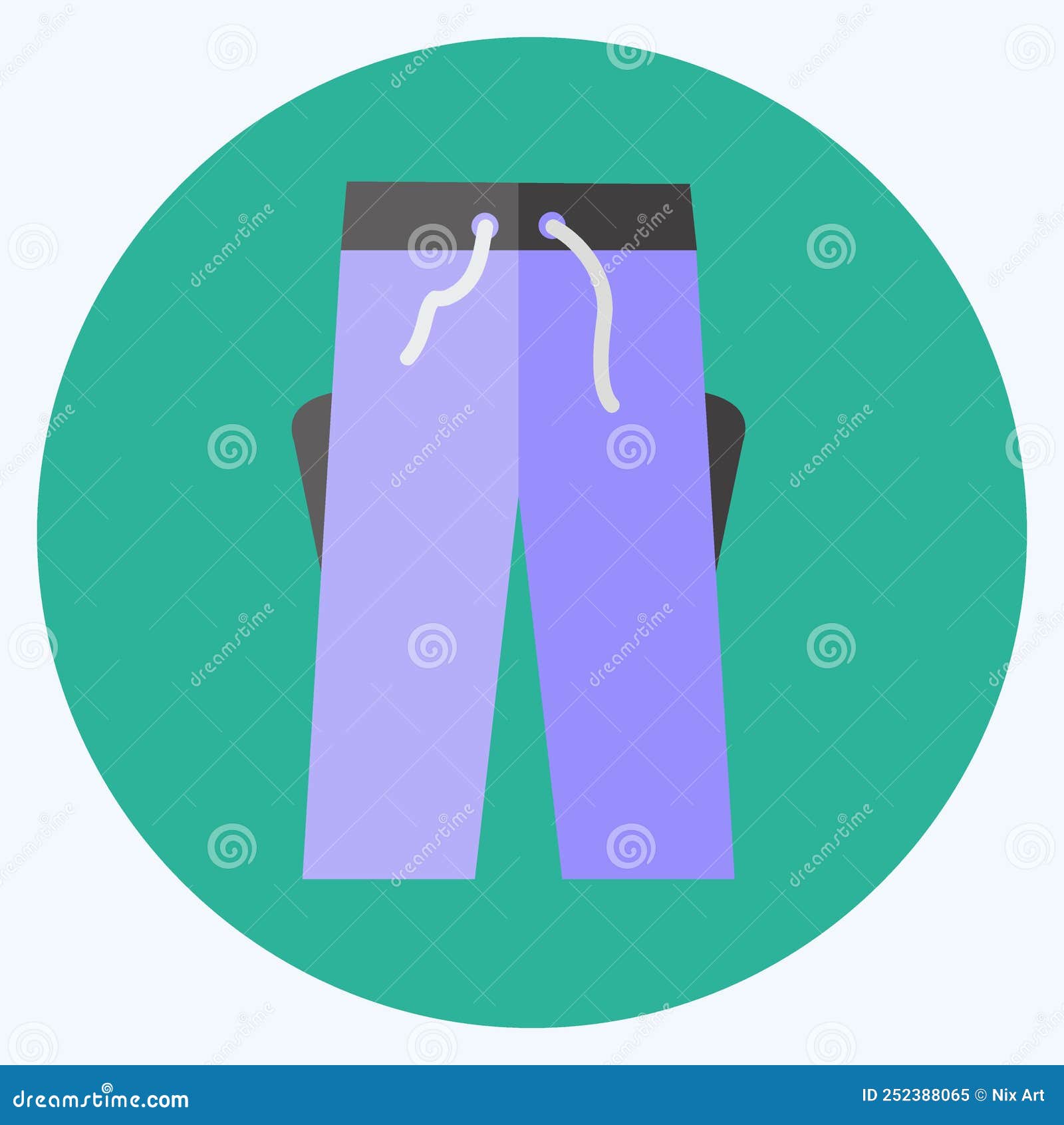 Icon Trousers. Suitable for Men Accessories Symbol. Flat Style. Simple ...