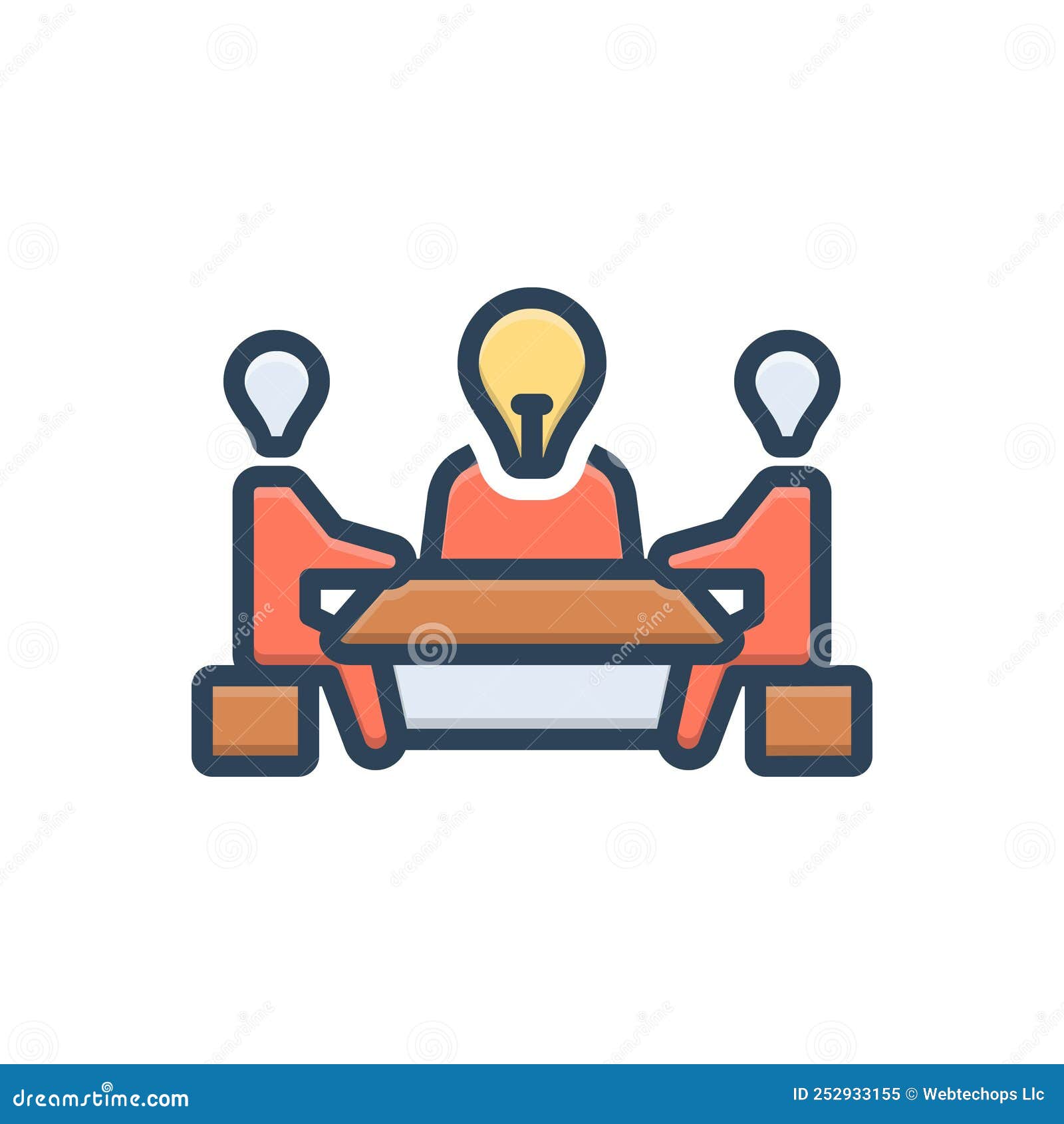 Color Illustration Icon for Trustees, Agent and Custodian Stock Vector ...