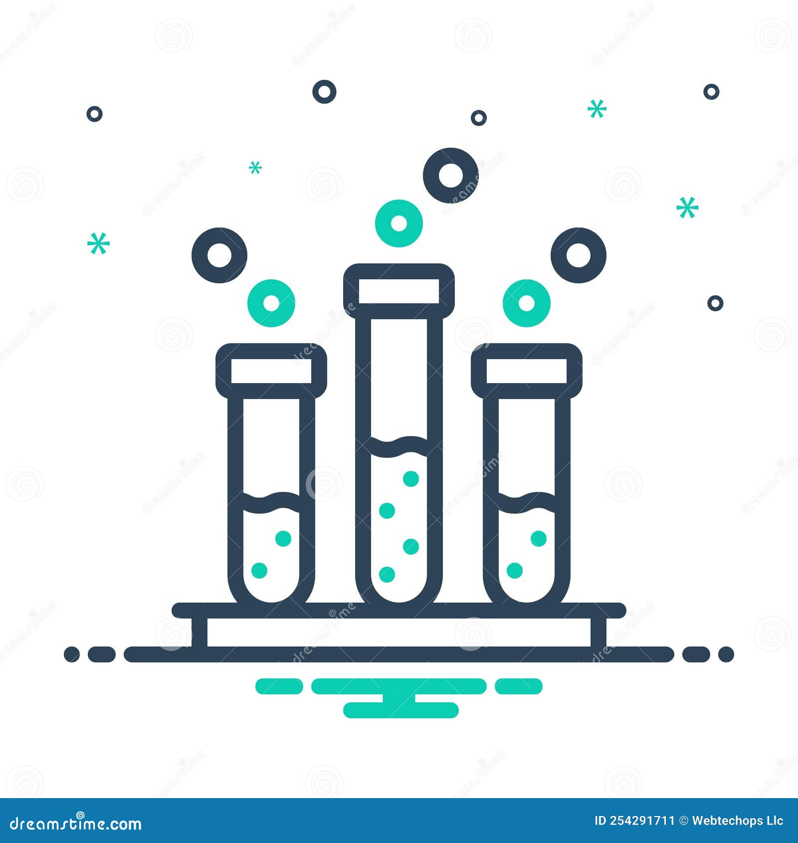 Mix Icon for Tubes, Samples and Chemistry Stock Vector - Illustration ...