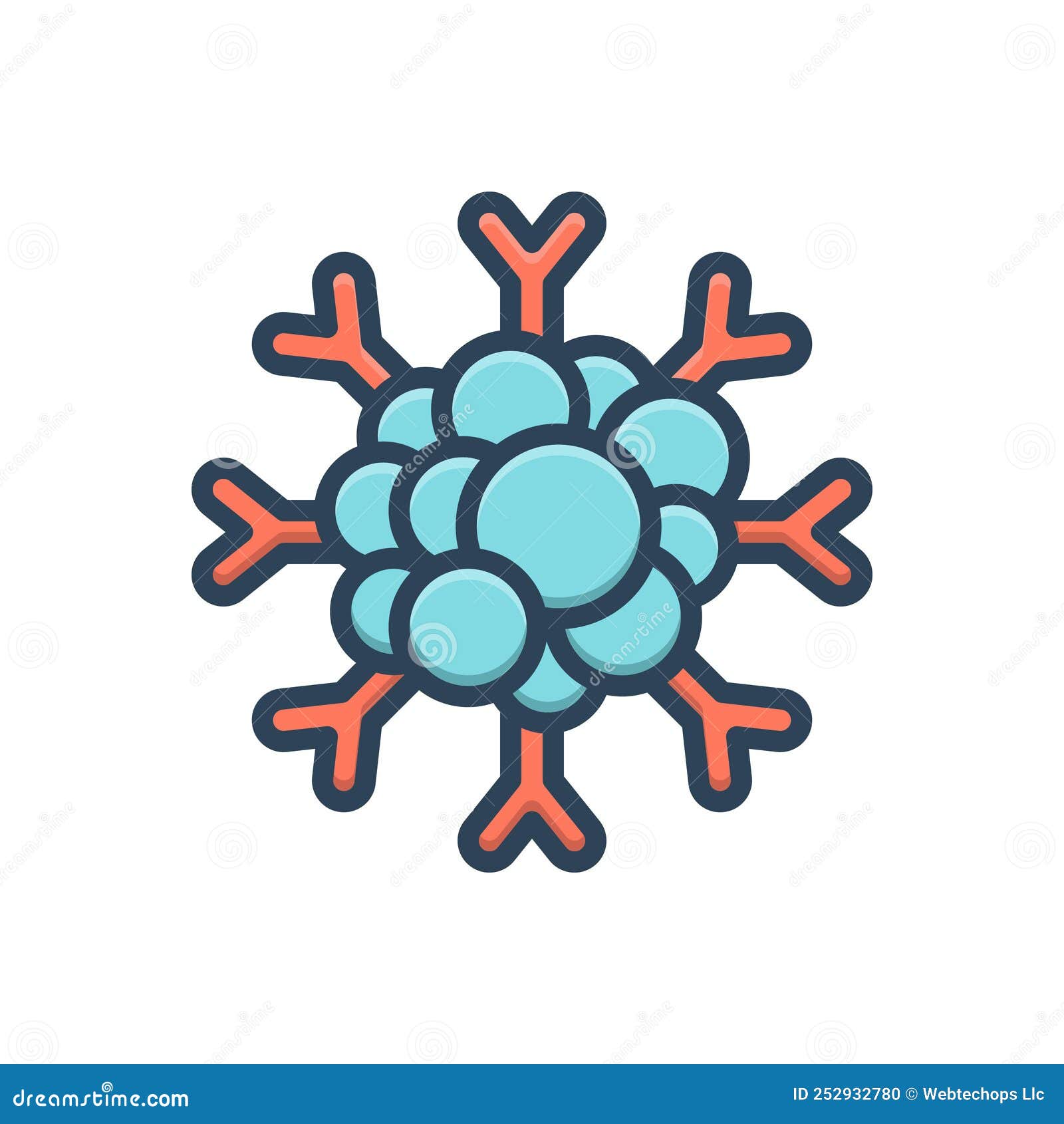 Neoplasm And Cancer. Malignant And Benign Tumor Cartoon Vector ...